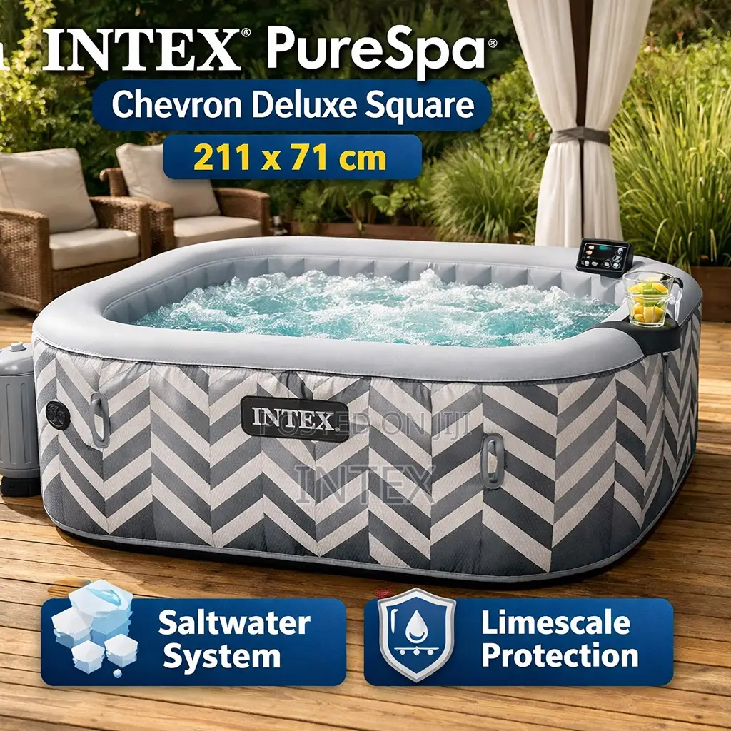 Intex Purespa Chevron Deluxe Square ⧄ 211 X 71 Cm in Amuwo-Odofin ...