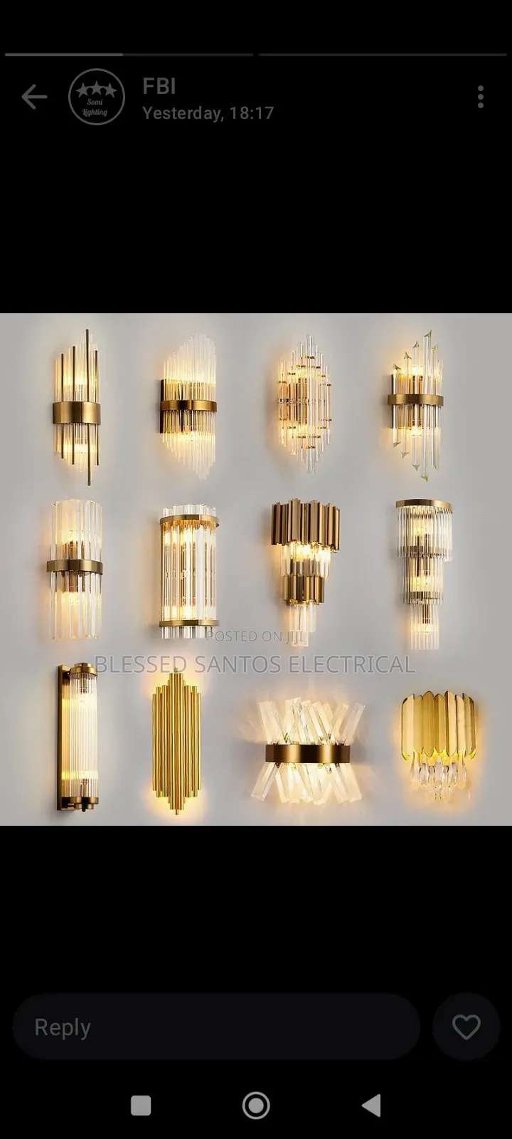 Led Luxury Wall Bracket Light in Lekki - Lighting, Blessed Santos ...