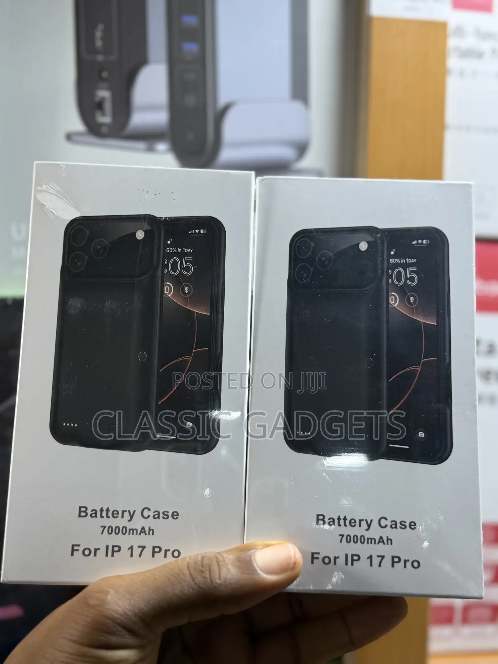 Rechargeable Backup Battery Case for iPhone 17 Pro Max /17 Pro(7000mah ...