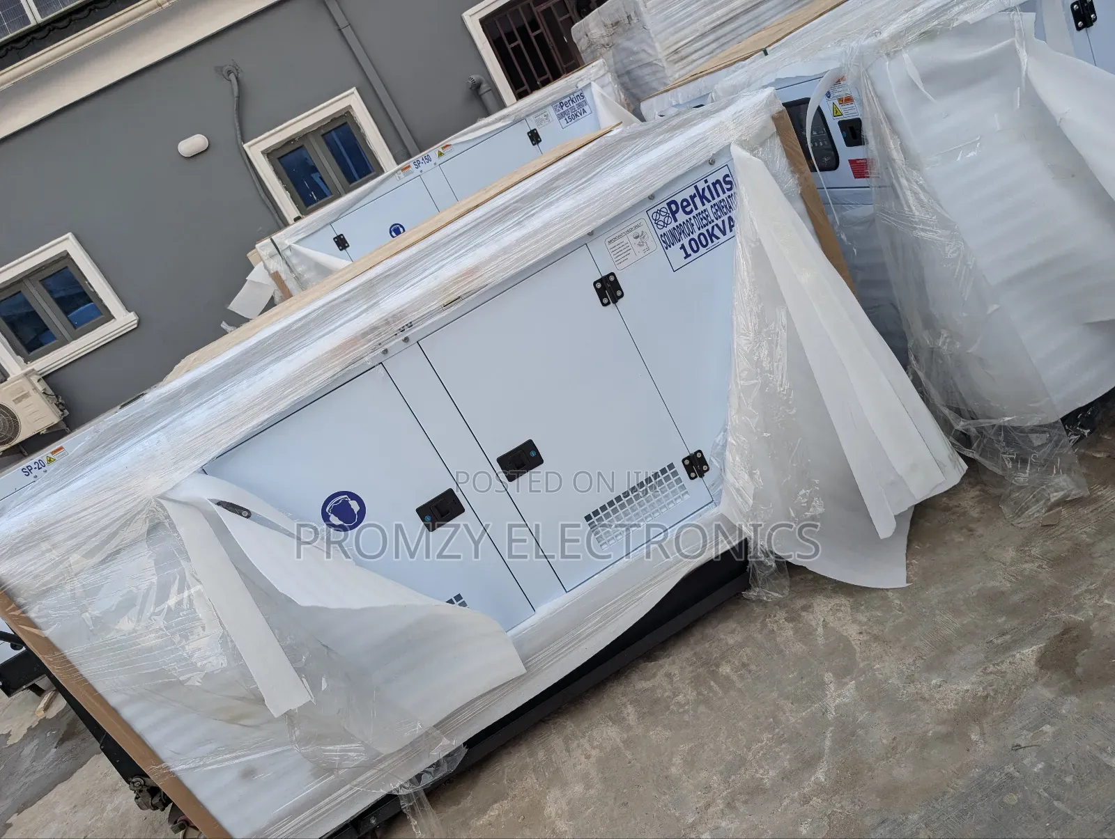 A Brand New Perkins Diesel Soundproof Generator Sp100kva 2years Wty in ...