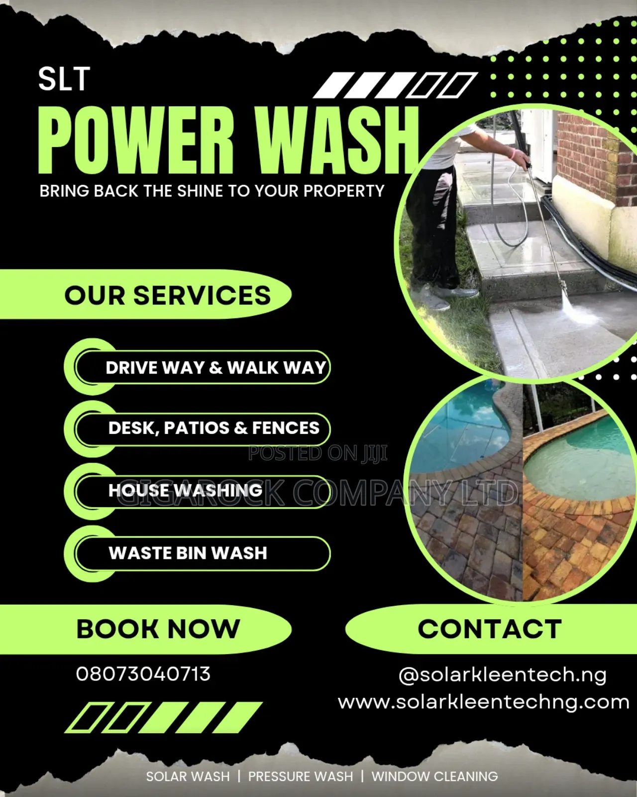 Pressure Wash (Driveway Wash) in Ikeja - Cleaning Services, Solarkleen ...