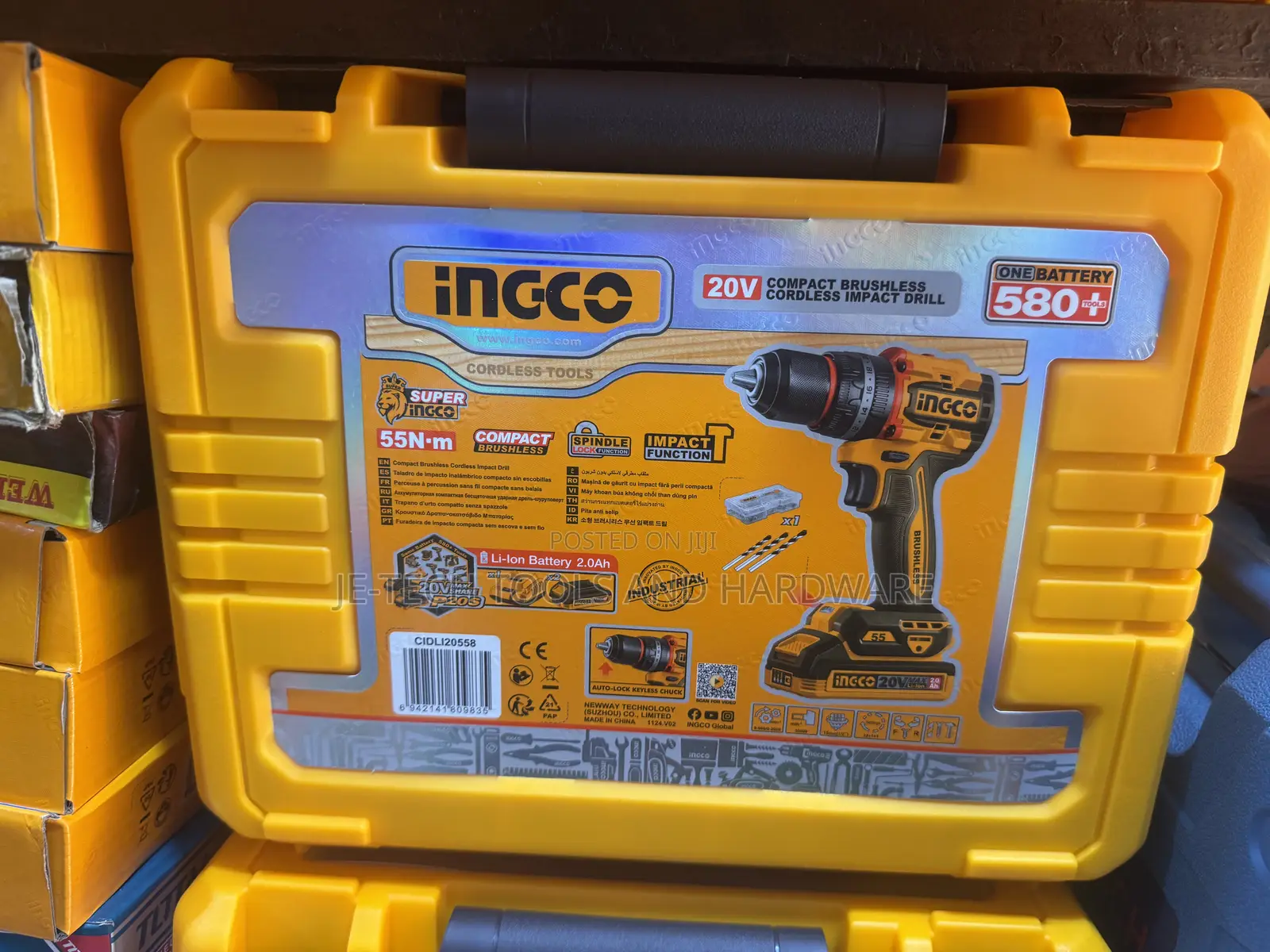 Ingco Cidli20558 Compact Brushless Cordless Impact Drill 55nm in Lagos ...