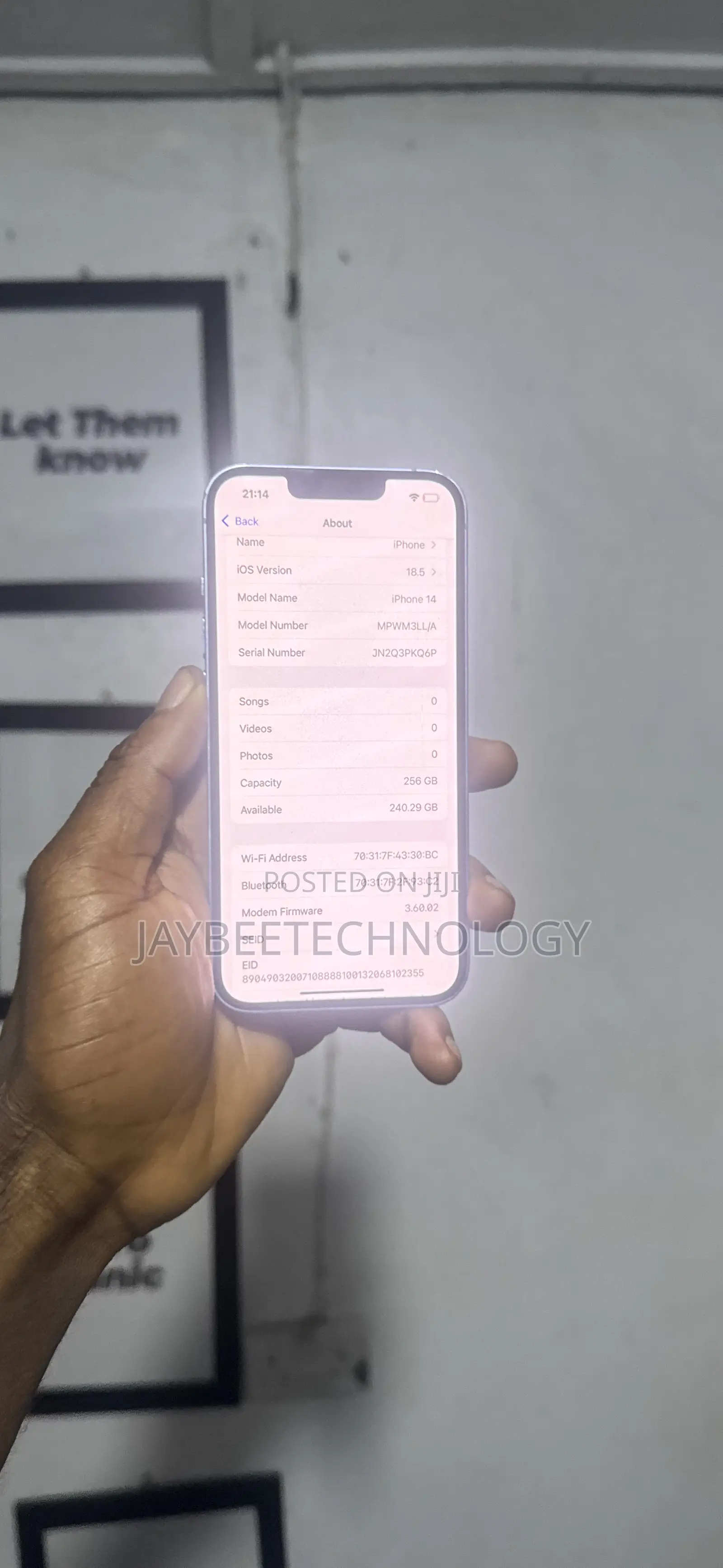 Apple iPhone 14 256 GB Blue in Ikeja - Mobile Phones, Jubril Mustapha | Jiji.ng
