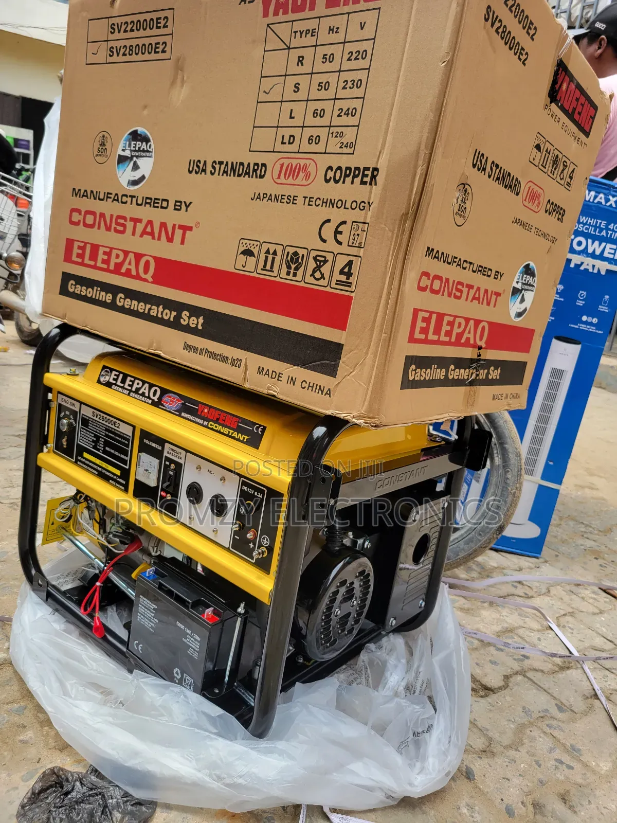 Elepaq Constant Petrol Gen Model Sv28000e2 100% Copper Coil 12.5kva in ...