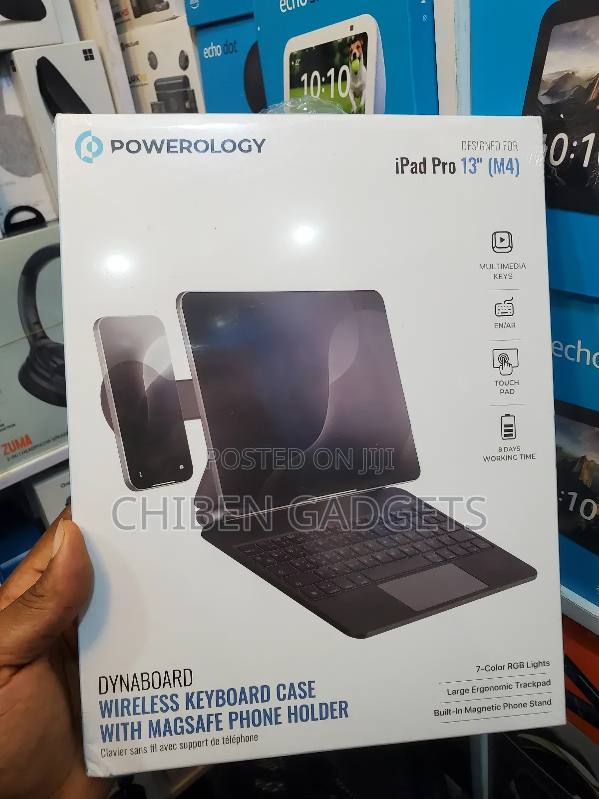 Powerology Smartcase Wireless Keyboard Case for iPad Pro 13"(m4/M5) in ...