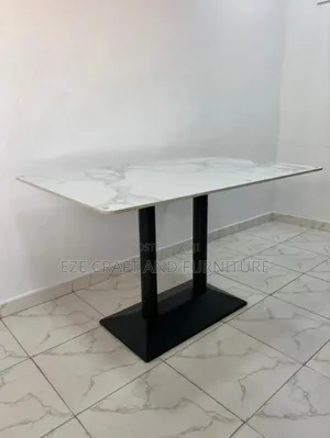 4feet Double Leg Marble Dining Table in Ojo - Furniture ...