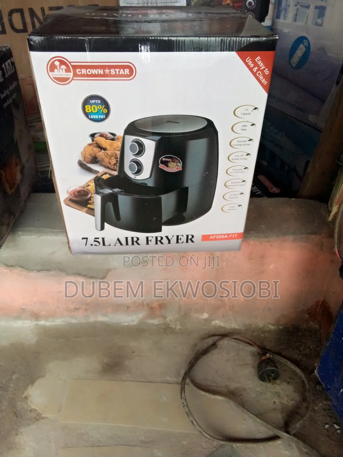 Crown Air Fryer 7.5litre 1year Warranty Very Good in Port-Harcourt ...