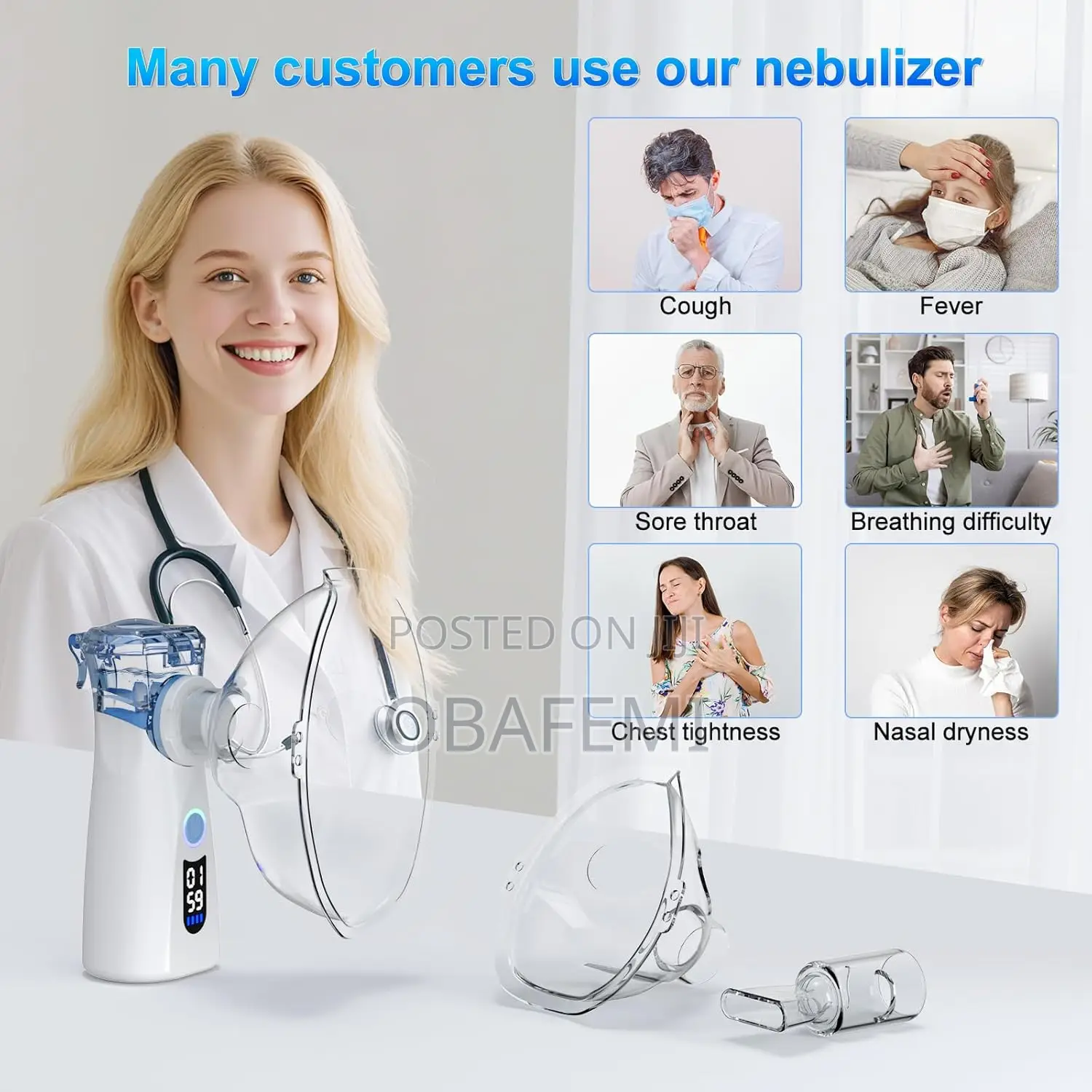 Travel Mesh Nebulizer With Auto Clean in Ilupeju - Medical Equipment ...