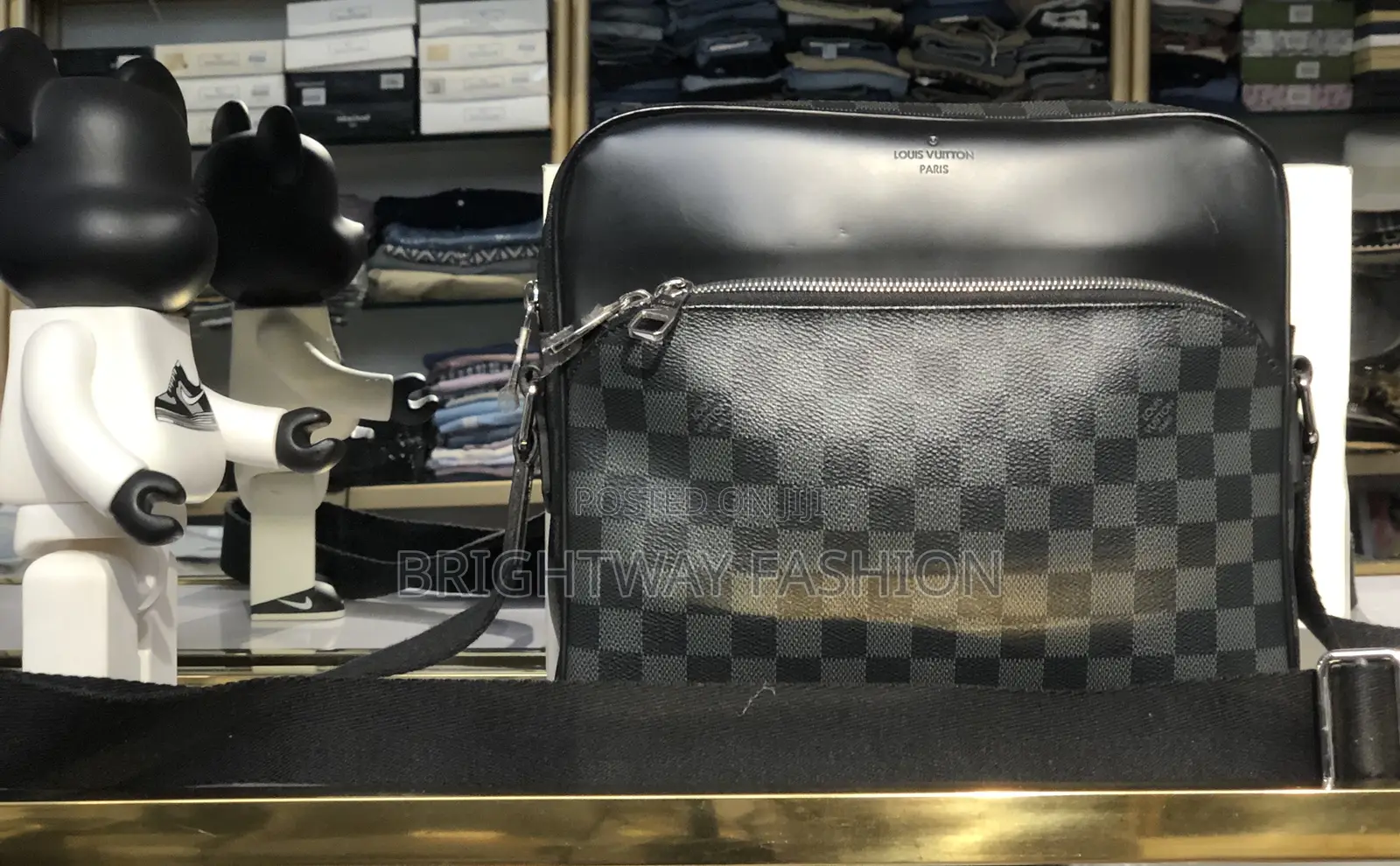Luxury Checkered Crossbody Messenger Bag in Wuse 2 - Bags, Brightway ...