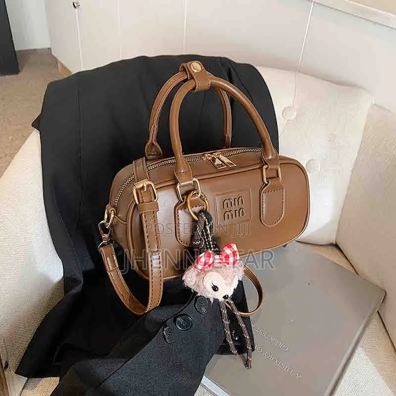 Min Min Mini Sized Leather Boston Style Bag in Ajah - Bags, Jhennie Far ...