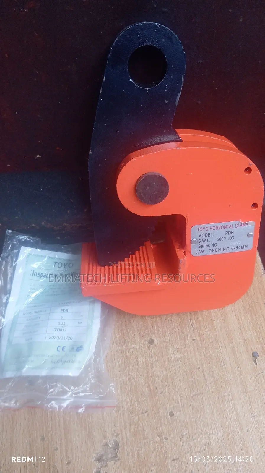 Horizontal Plate Clamp 5ton in Port-Harcourt - Manufacturing Materials ...