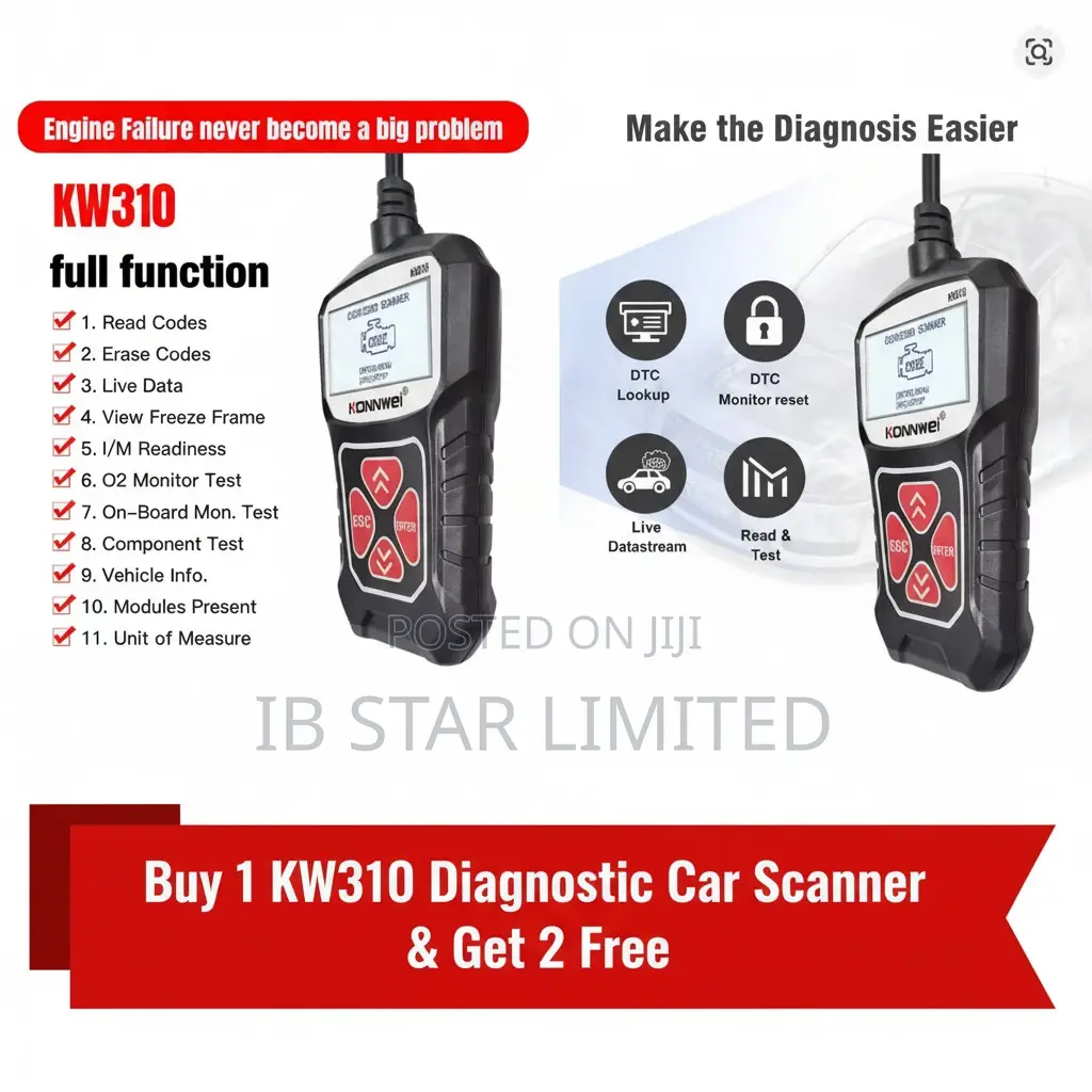 Kw310 Car Scanner Buy 1 Get 2 Free Deal: Just Landed, Buy Yours Now in ...