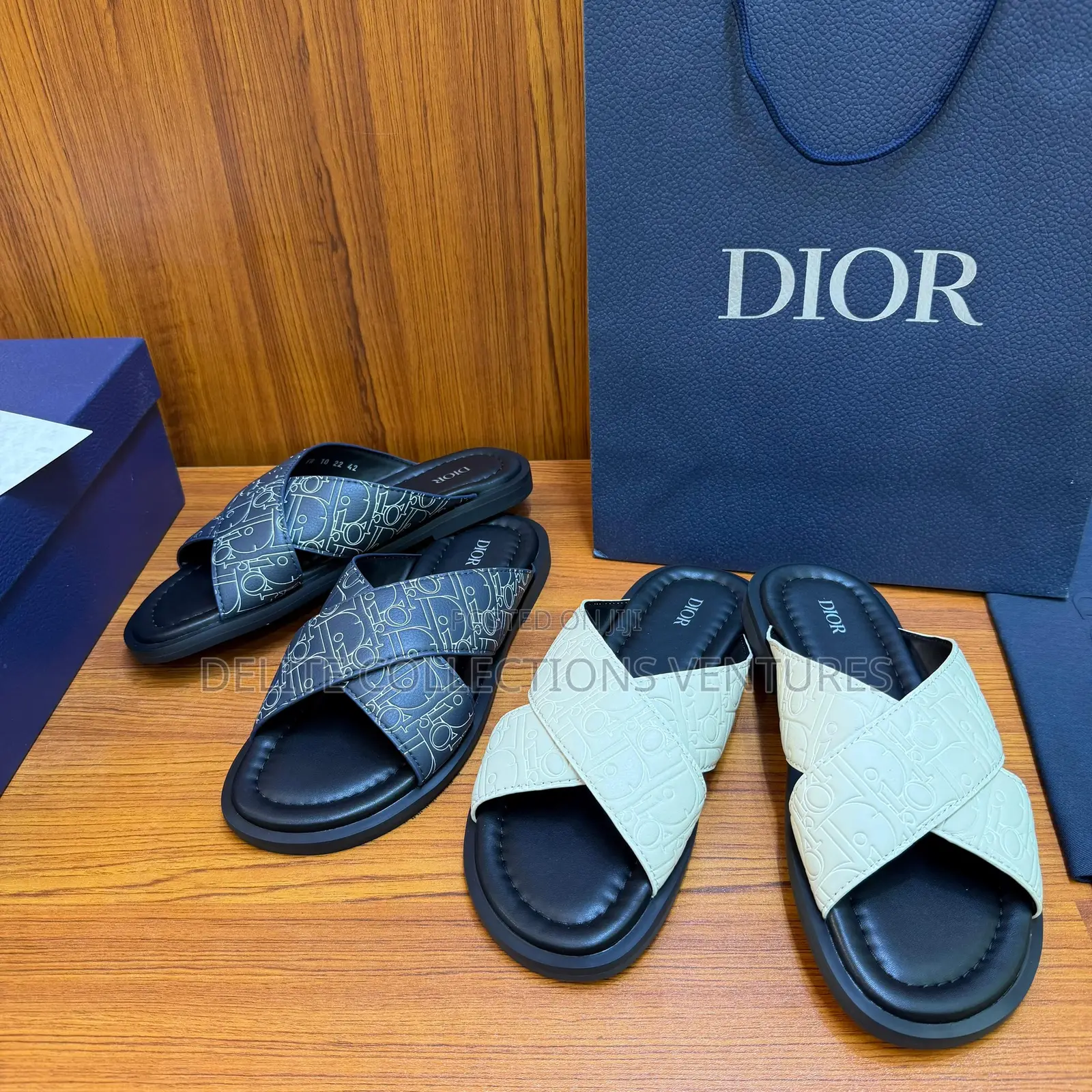 Luxury Update Dior Alias Gravity Outline Leather Sandal in Lagos Island ...