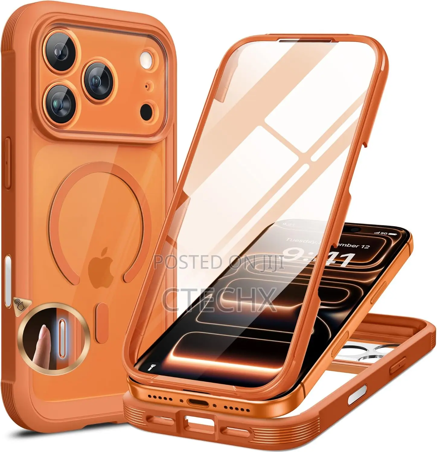 Miracase Magnetic Case For iPhone 17 Pro Max Case 6.9". Orange in Ikeja ...