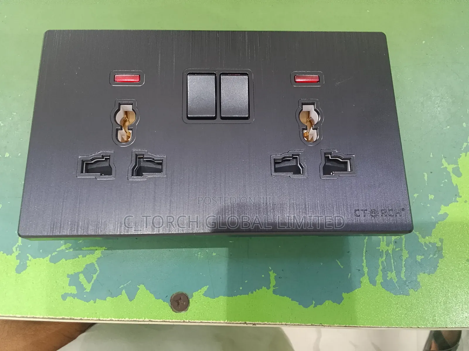 C_torch 13amps Double Socket (Black in Ojo - Lighting, C Torch Global ...