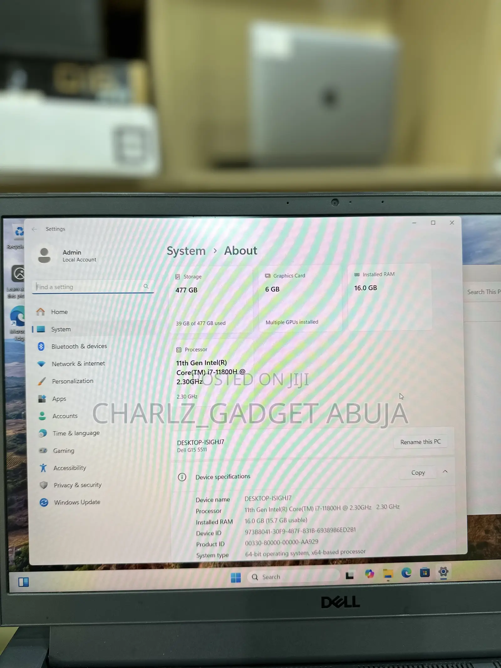 Laptop Dell G15 5511 16GB Intel Core I7 SSD 512GB in Wuse 2 - Laptops ...