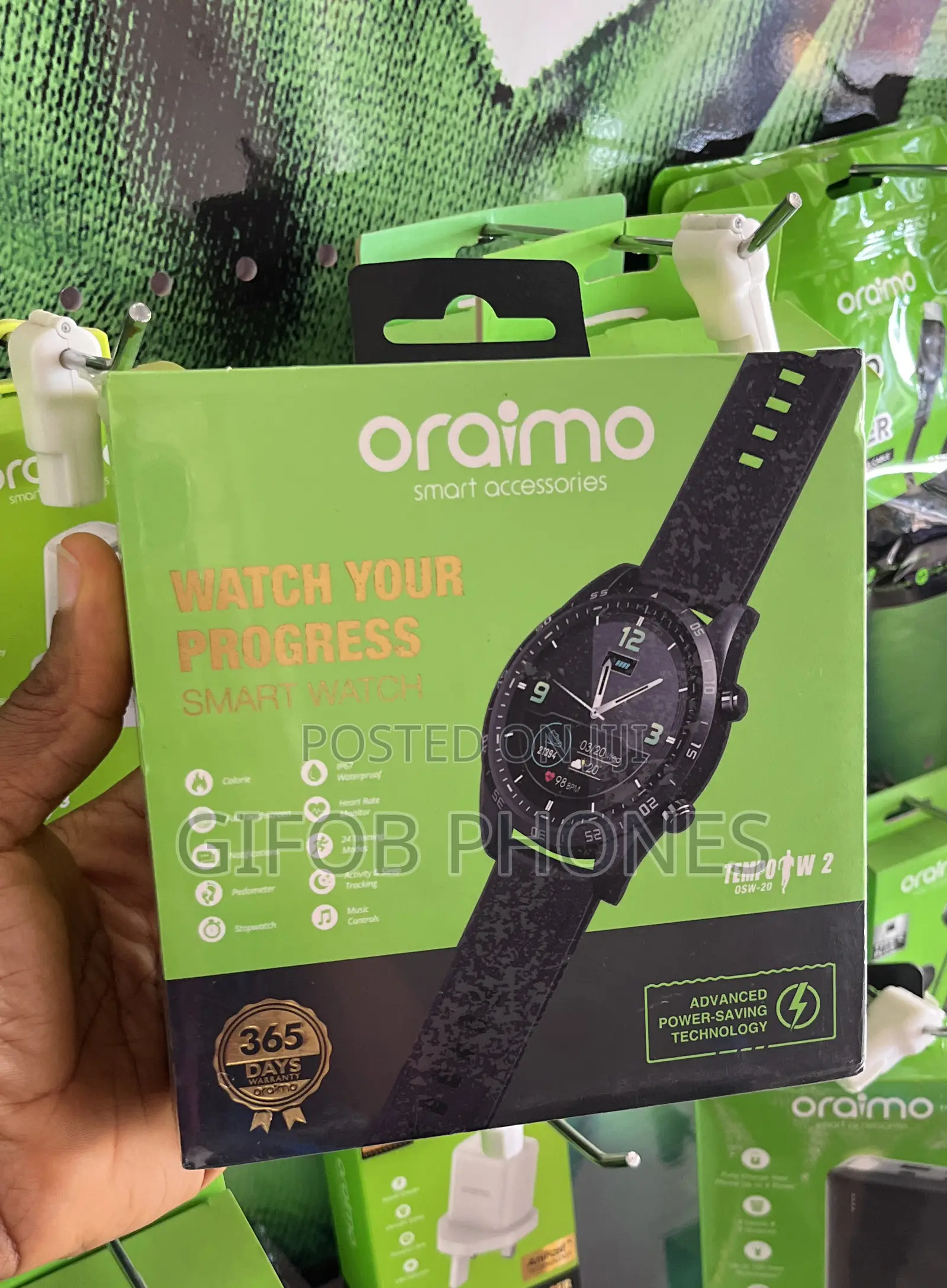 Oraimo Tempo Smartwatch for sale - Gifob Phones Price: ₦ 35,000 on Jiji ...