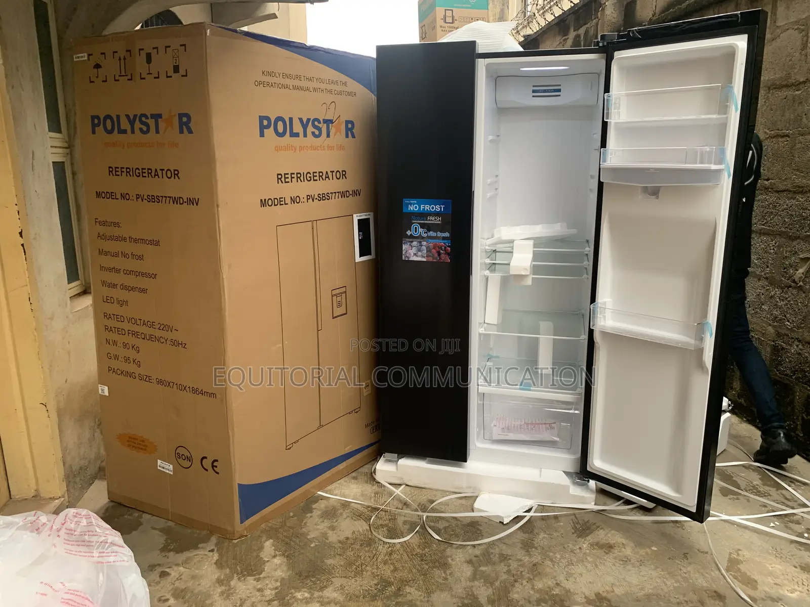 Polystar Pv-Sbs777wd-Inv Full-Size Side-by-Side Refrigerator for sale ...
