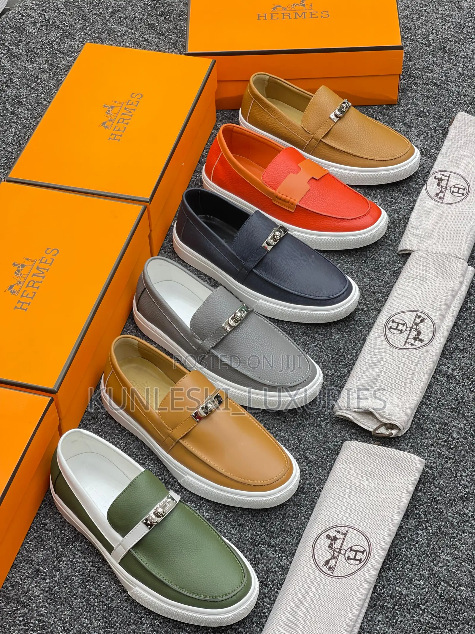 Original Hermes Leather Sneakers Collections in Lagos Island (Eko ...