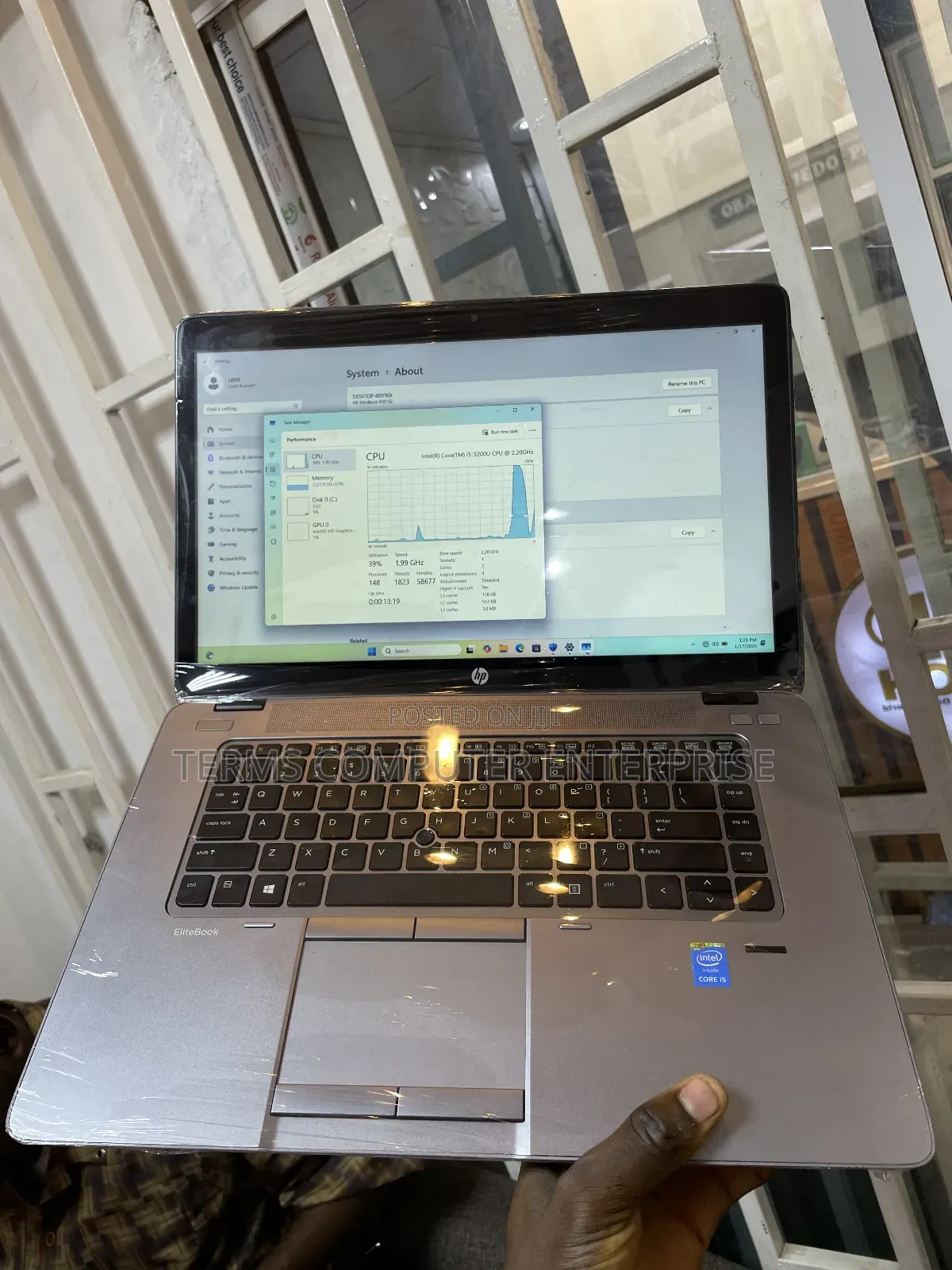 Laptop HP EliteBook 850 G2 8GB Intel Core I5 SSD 128GB in Benin City ...