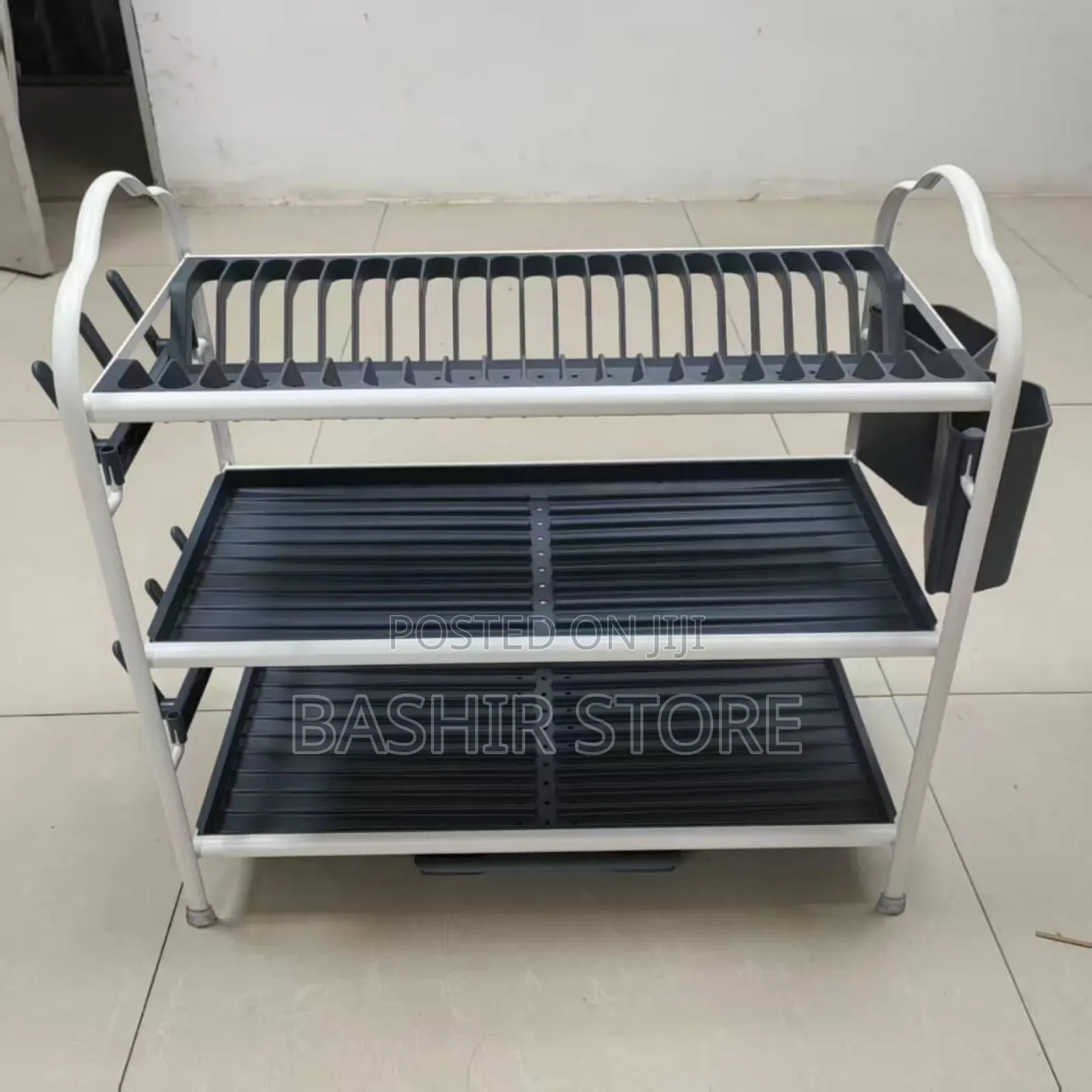 3-Tier Aluminum Dish Drying Rack With Plastic Trays. in Lagos Island ...