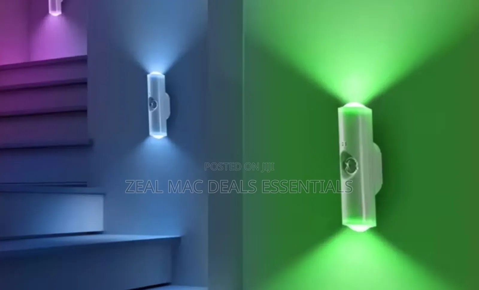 Led Motion Sensor Light RGB Gradient Rechargeable Magnetic Wall Lamp in ...