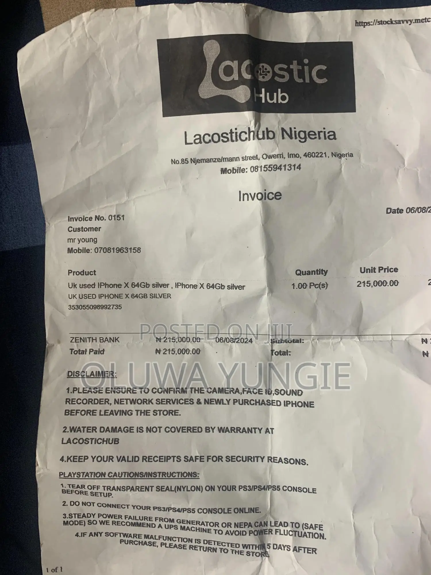 Apple iPhone X 64 GB White in Owerri - Mobile Phones, Oluwa Yungie ...