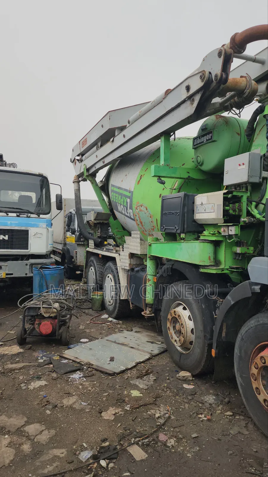 Super Clean Foreign Used Man Diesel Concrete Mixer With Pump in Amuwo ...