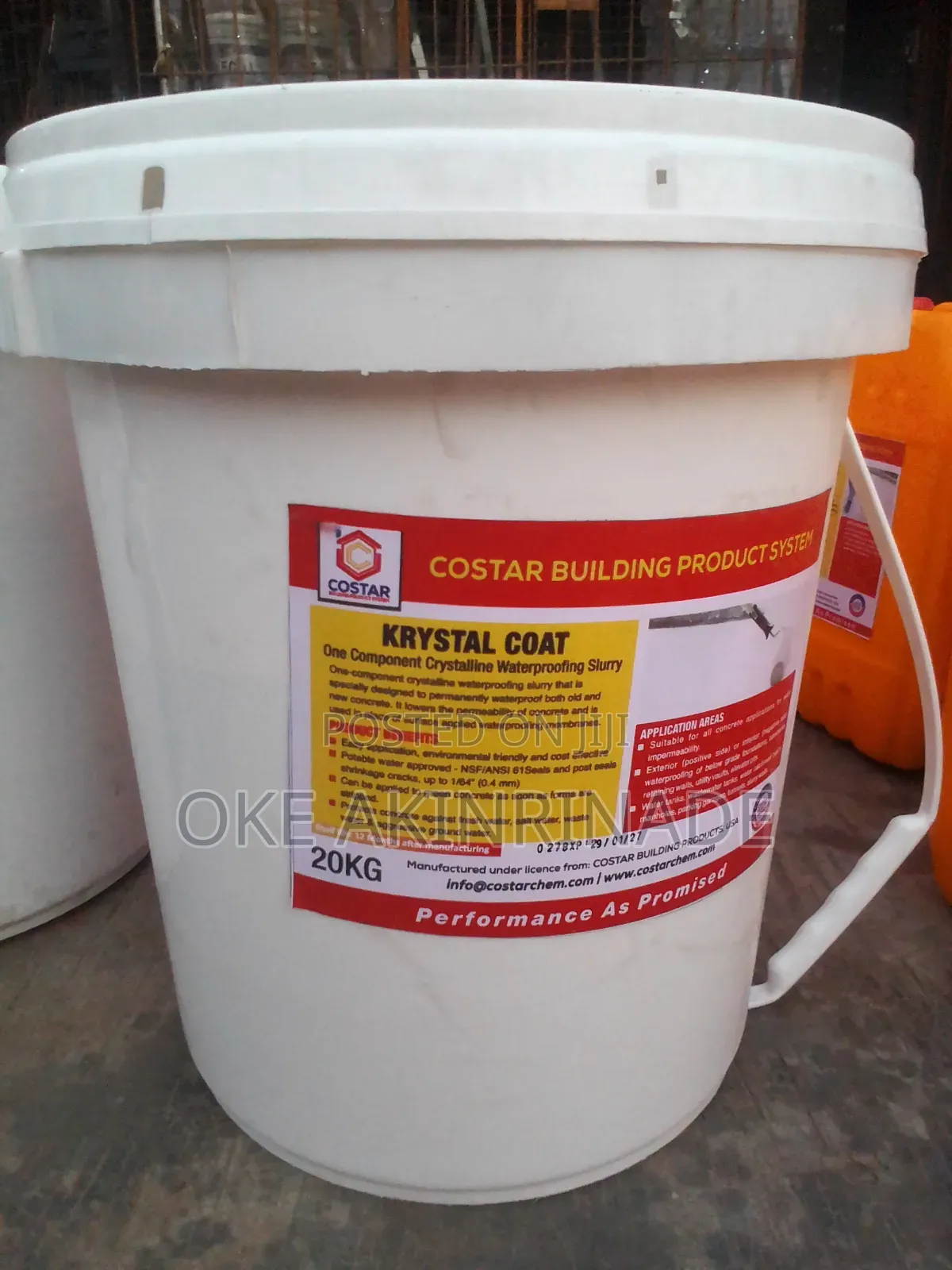 Krystal Coat One Component Crystalline Waterproofing Slurry for sale ...