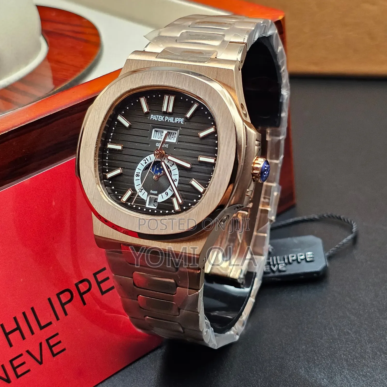 Patek Philippe Nautilus White Dial Gold Wristwatch in Oshodi - Watches ...