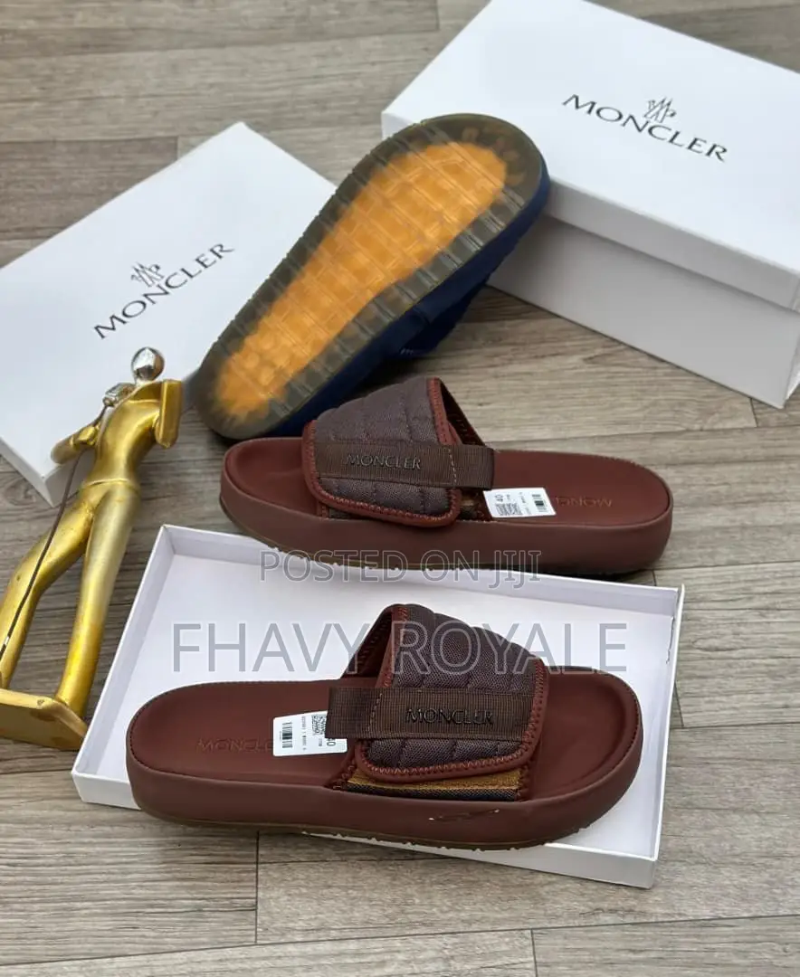 Moncler Padded Designer Slides in Aguata - Shoes, Favour Isoken | Jiji.ng