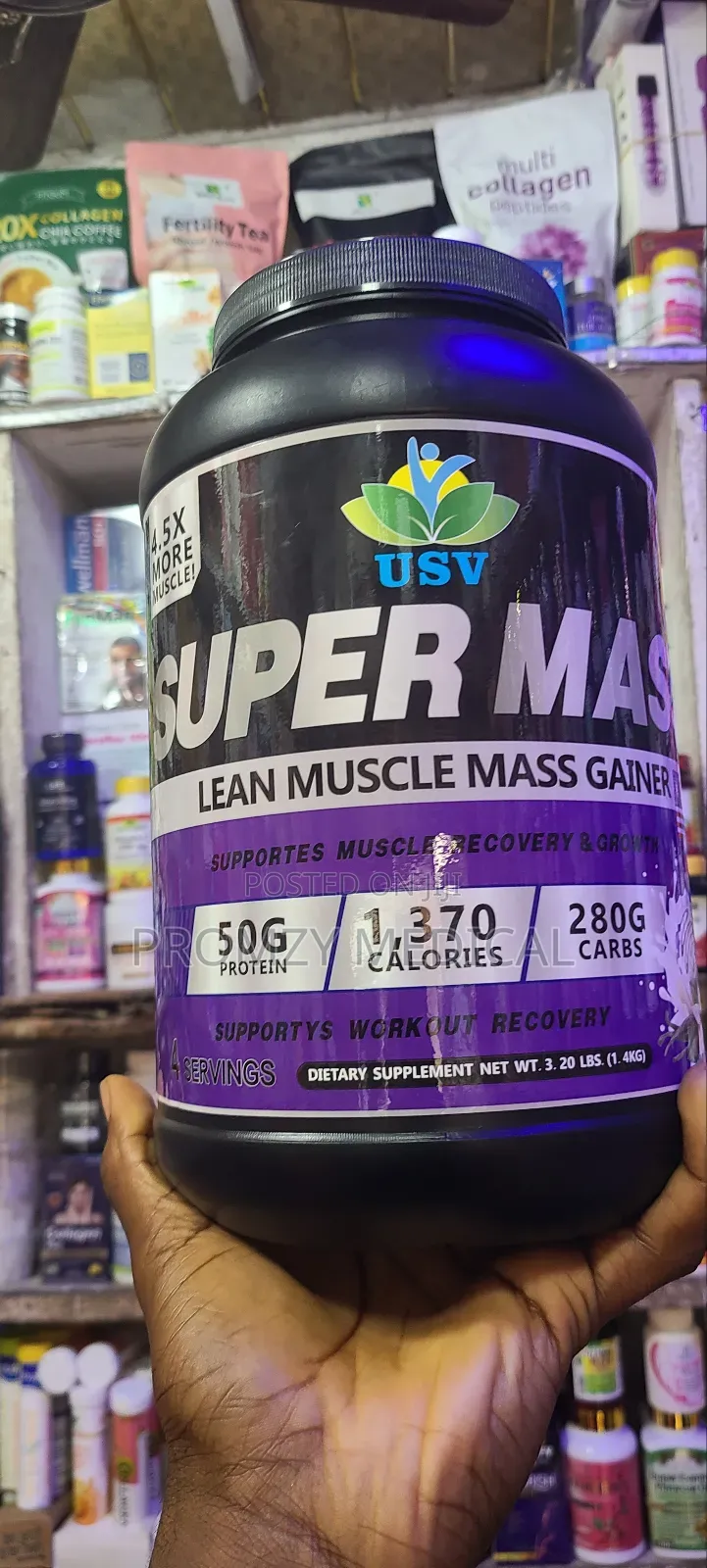 Super Mass Gainer 4.5×More Muscle in Port-Harcourt - Vitamins ...