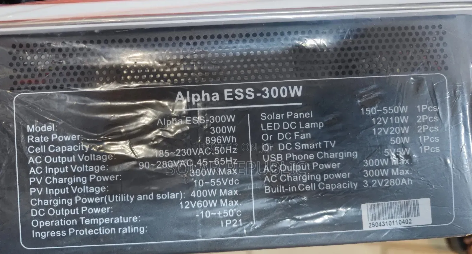 1kwh Solar Generator Sako for sale - Solar Republic Price: ₦ 260,000 on ...