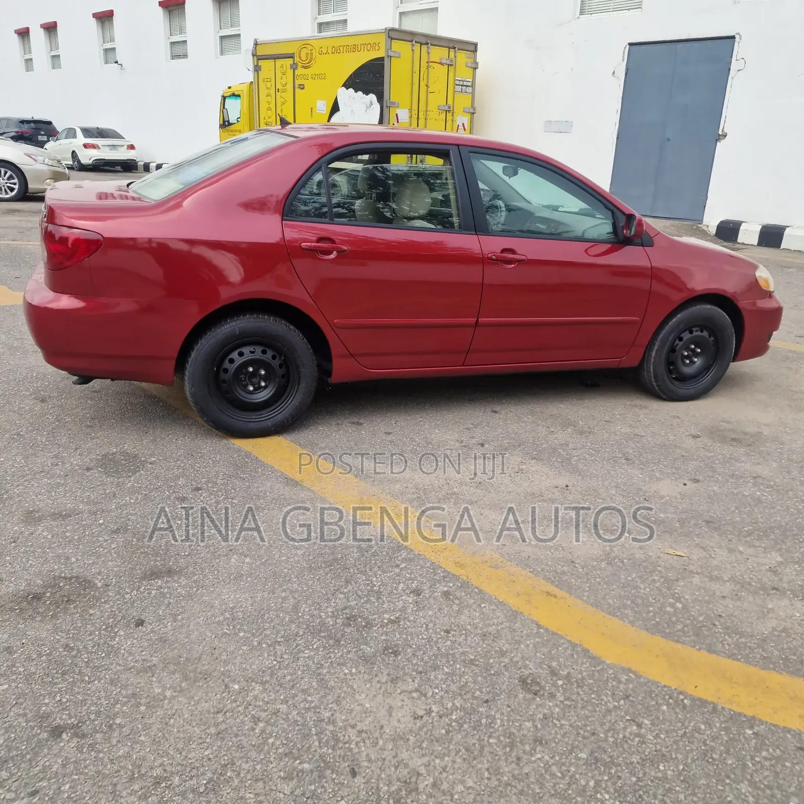 Toyota Corolla 2007 Red in Ikeja - Cars, A E G Automobile | Jiji.ng
