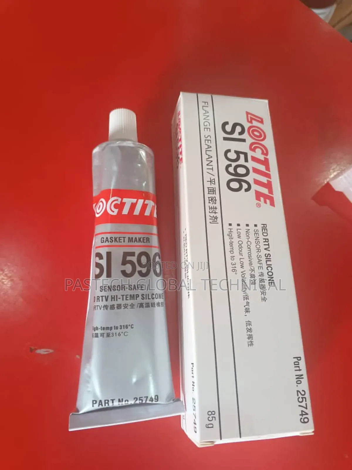 Loctite Si 596 Red RTV Silicone Flange Sealant/Gasket Maker. for sale ...
