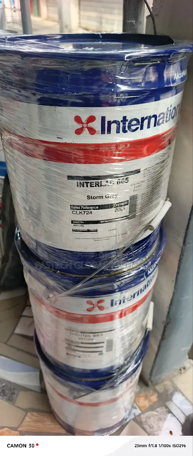 International Interlac 665 Marine Paint in Storm Grey Color. in Port ...