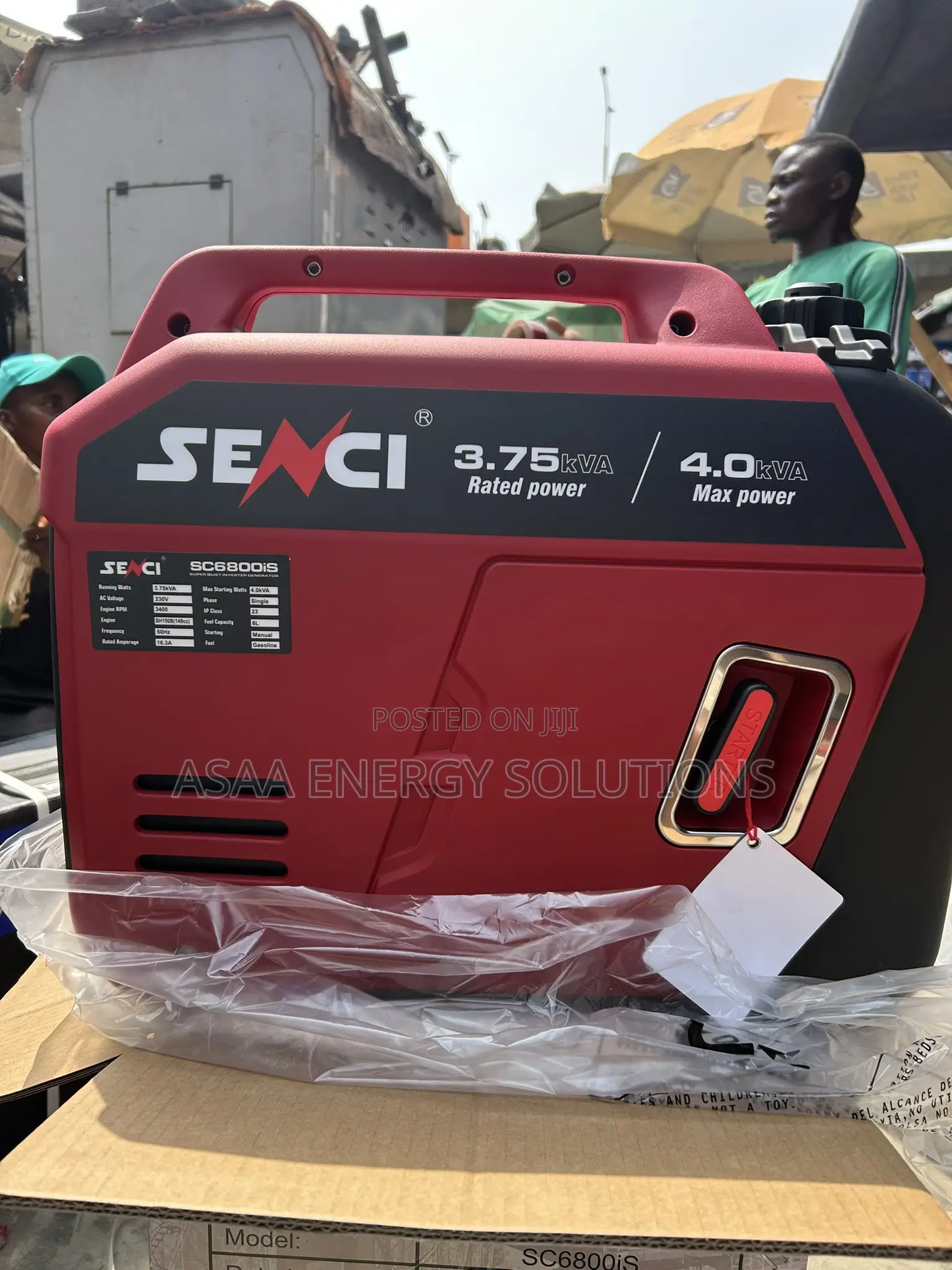 Senci 3.5kva 4kva Inverter Petrol Generator 2 Liter 10hrs 100% Strong ...