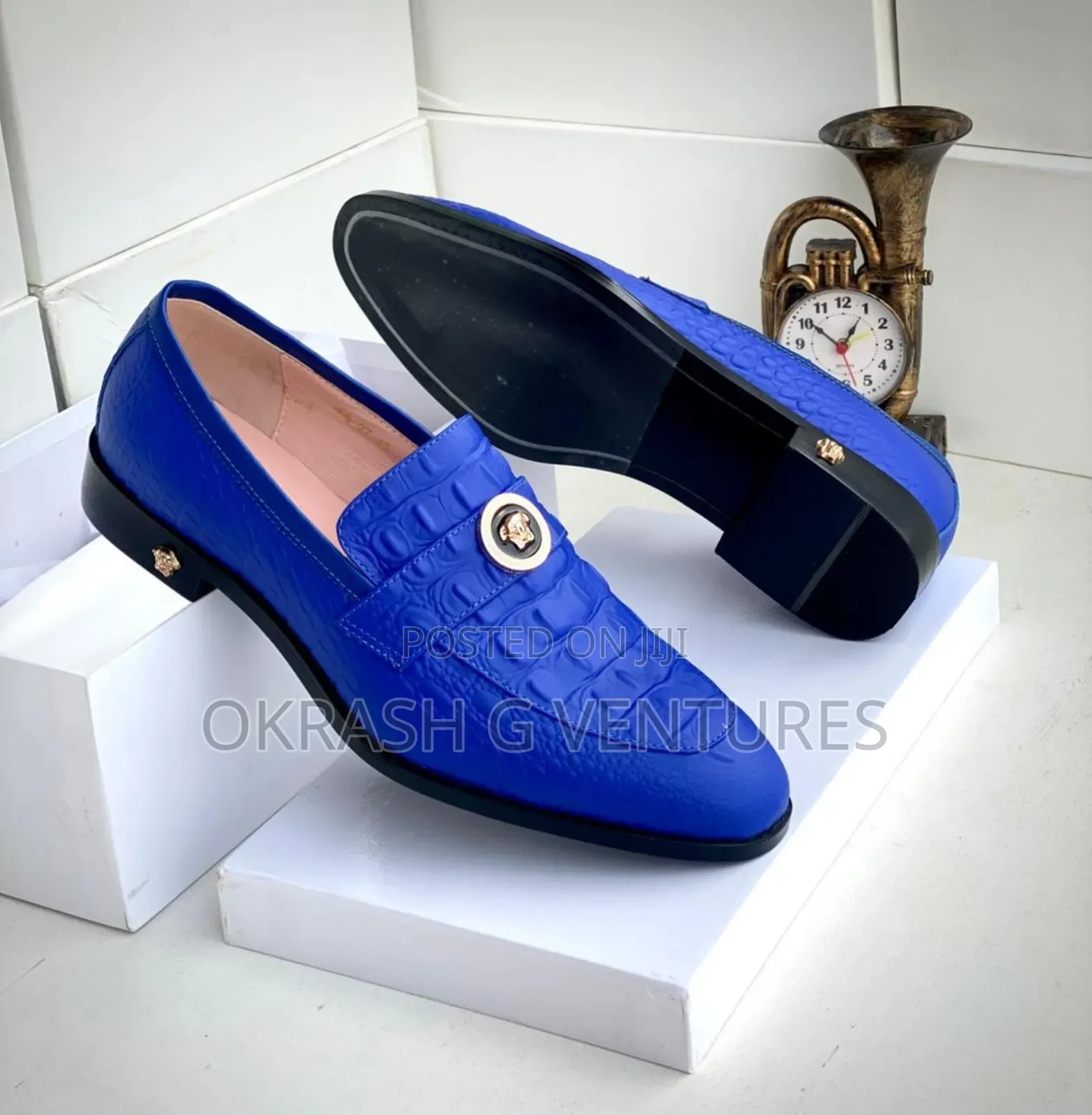 Versace Leather Shoe For Men's for sale - okrash G Ventures Price: ₦ ...