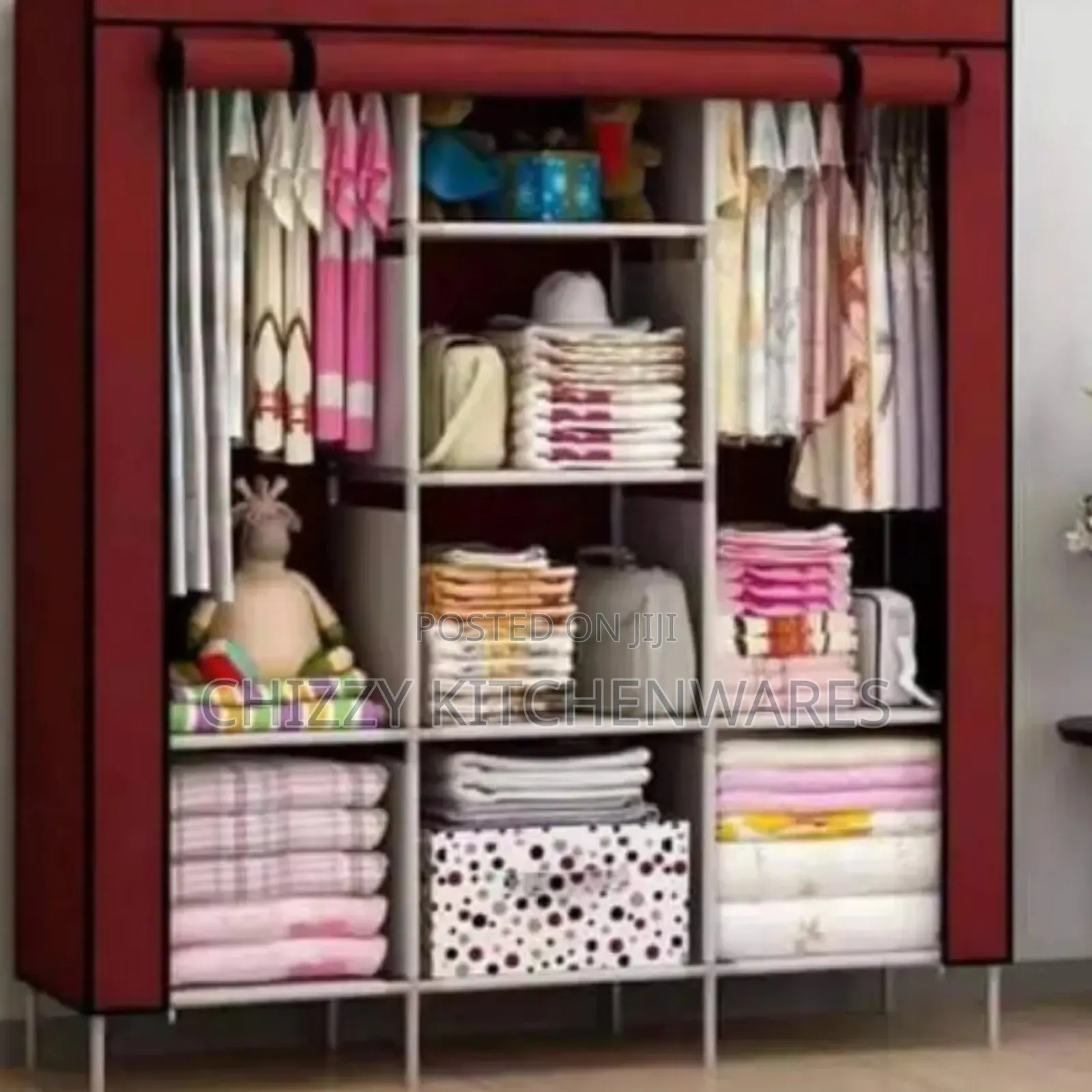 Portable 3-Column Mobile Wardrobe Closet in Lagos Island (Eko ...