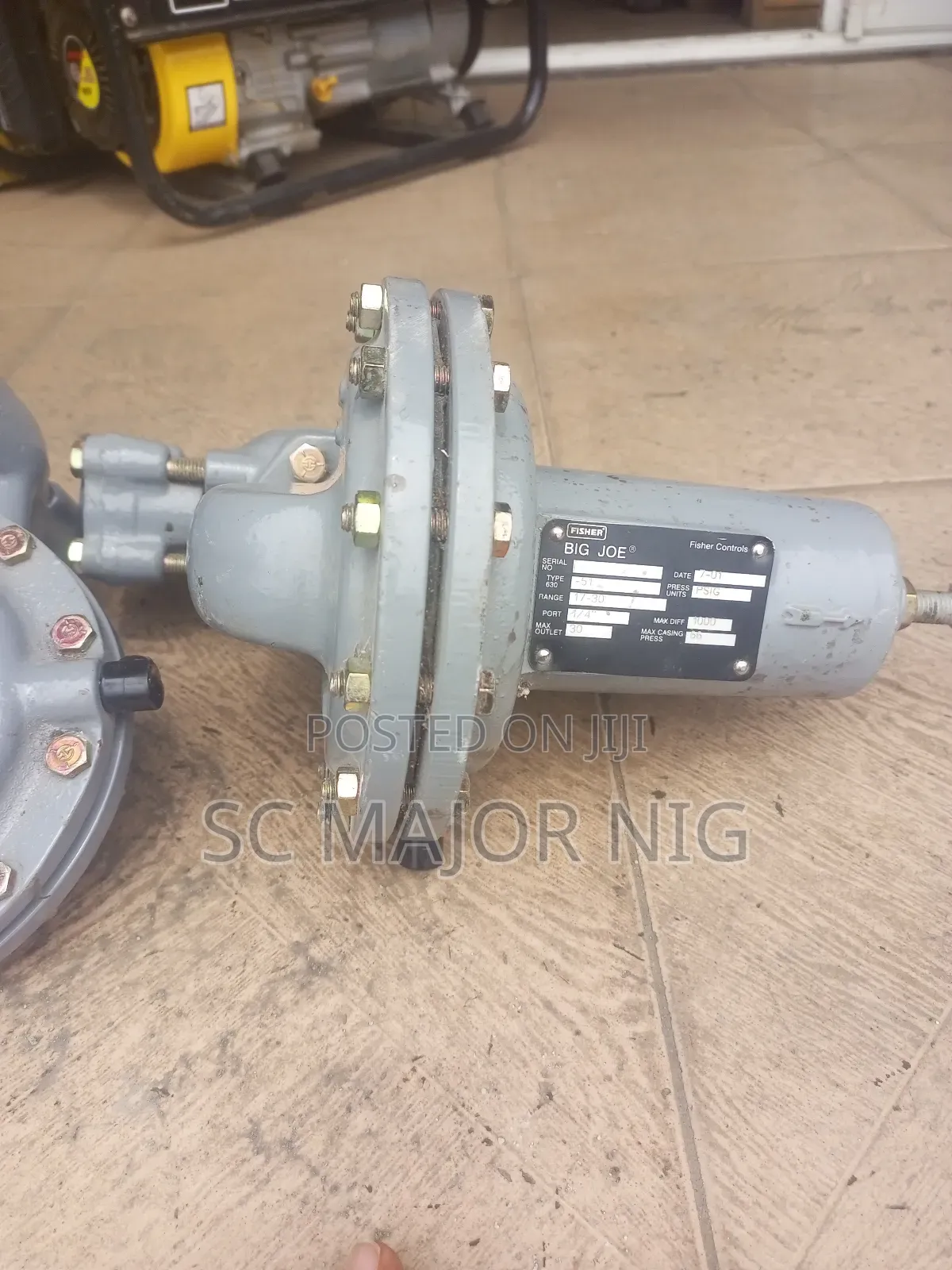 Fisher 1" Type 630 "Big Joe" Pressure Regulator Valve for sale - SC ...