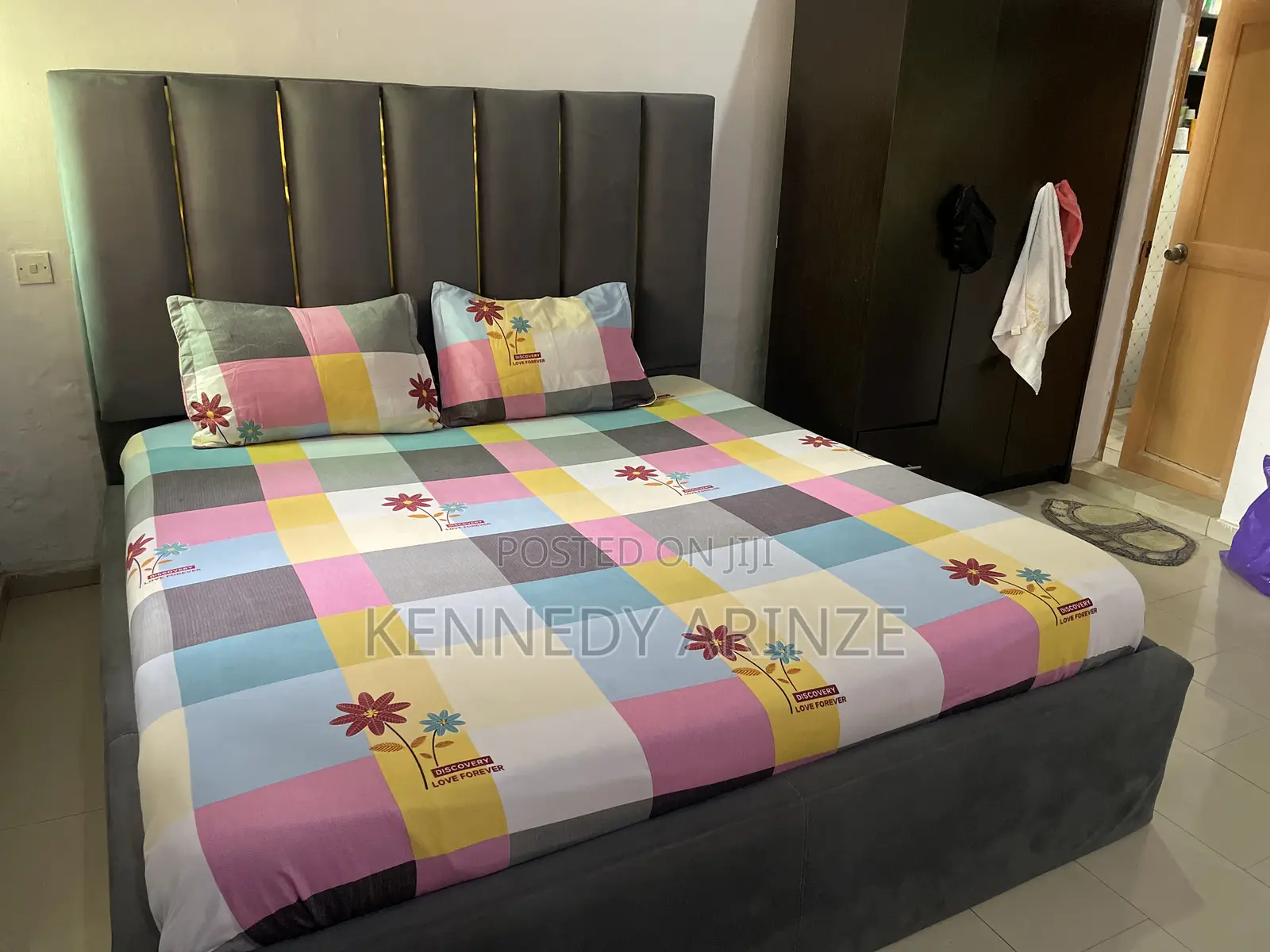 6 by 6 Padded Bad Frame and Mattress in Lugbe District - Furniture ...