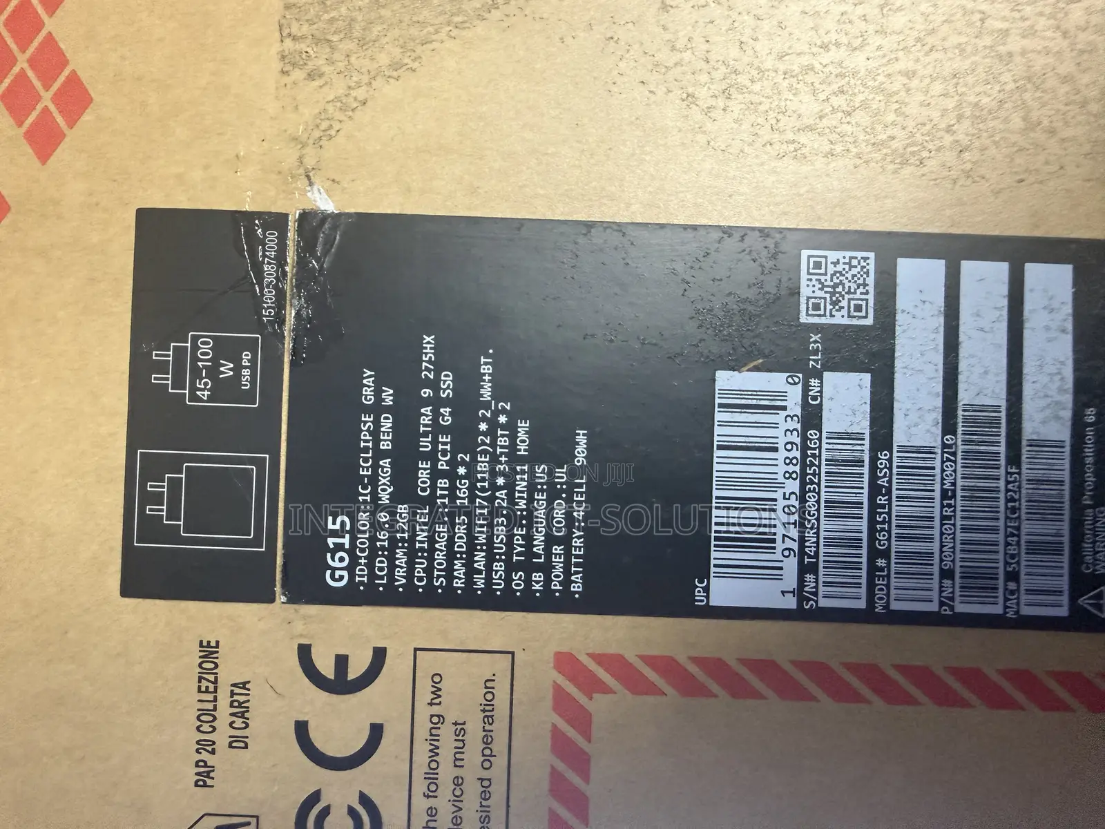 New Laptop Asus ROG Strix G16 G614 32GB Intel Core Ultra 9 SSD 1T for ...