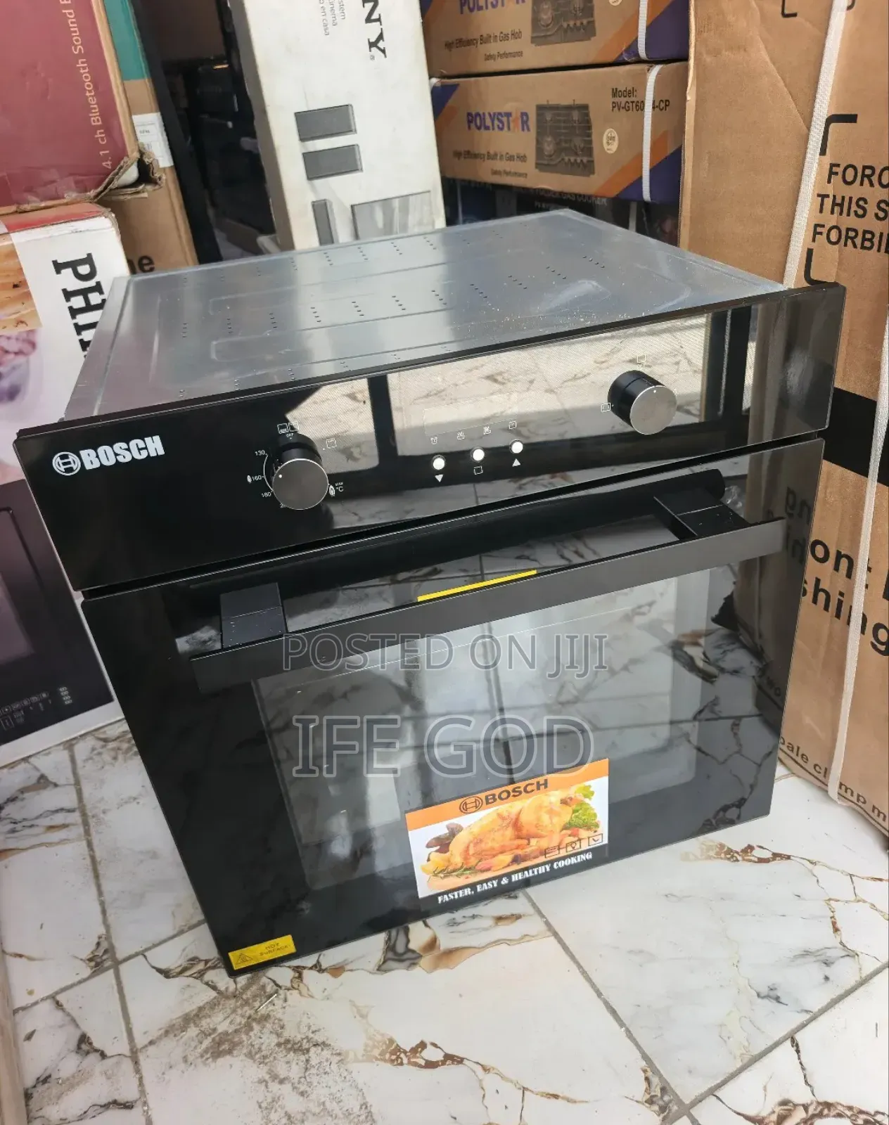Original Bosch Inbuilt Cabinet Gas Electric Oven With Grill Timer for ...