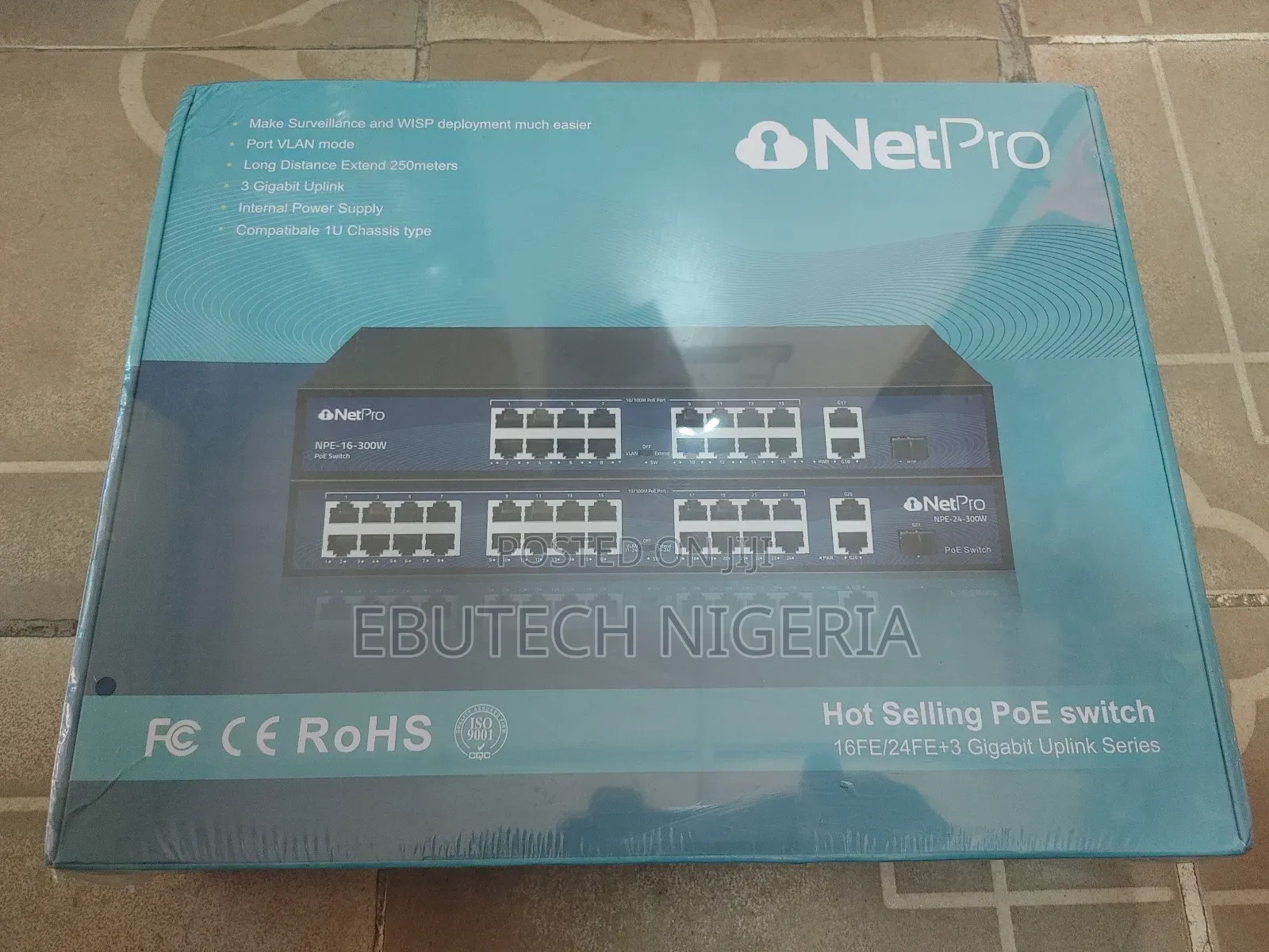 Netpro Npe-24-300w Gigabit Uplink 27-Port Ai Poe Switch in Ikeja ...