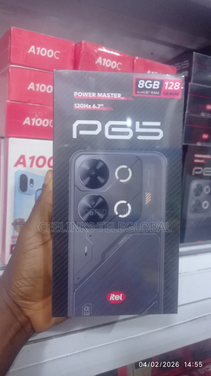 New Itel P65 128 GB Black for sale - CeeLinks Teleglobal Price: ₦ ...