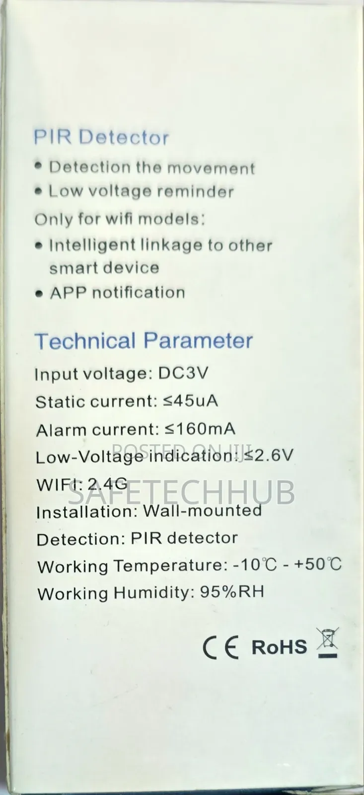 Concept Plus Wifi Passive Infra-red(Pir) Detector for sale ...