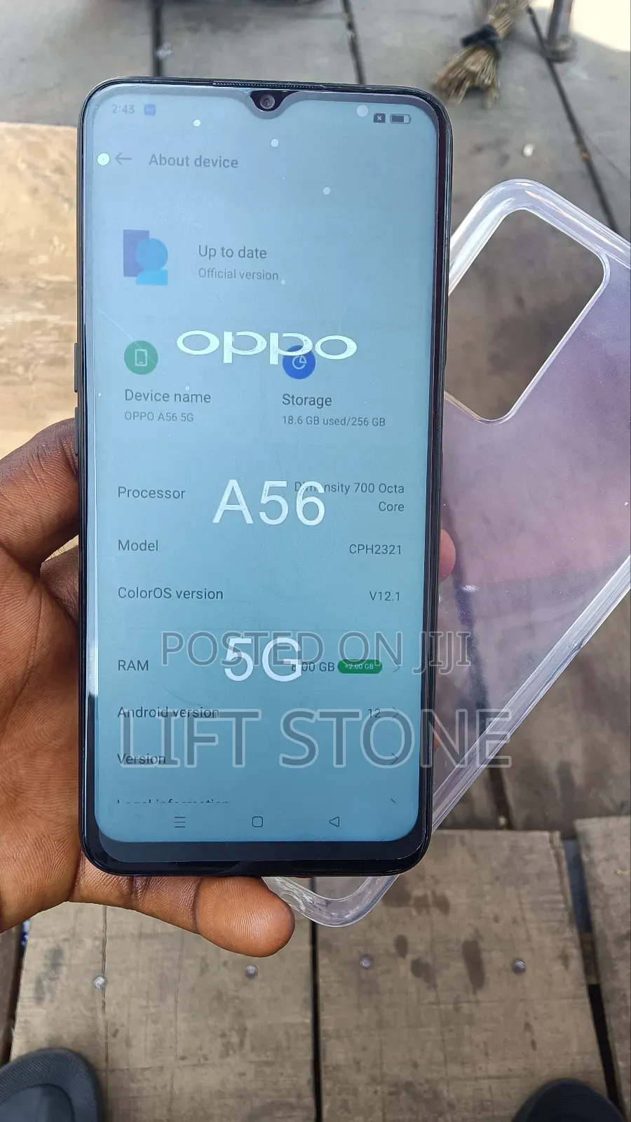 Oppo A56 5G 256 GB Black in Ibadan - Mobile Phones, Lift Stone | Jiji.ng