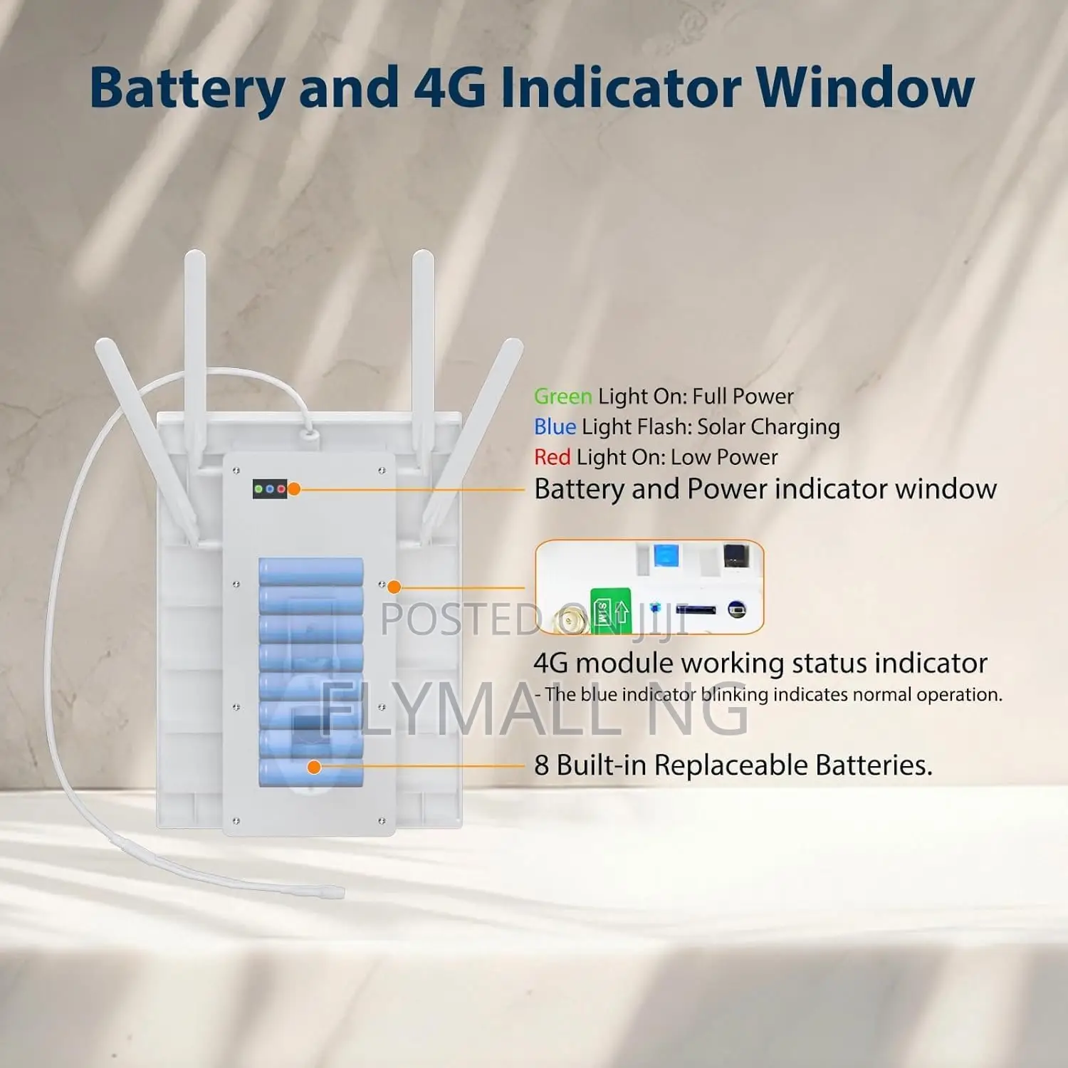 Solar Powered 4g Lte Modem Router Outdoor Solar Wifi Sim Card Slot in ...