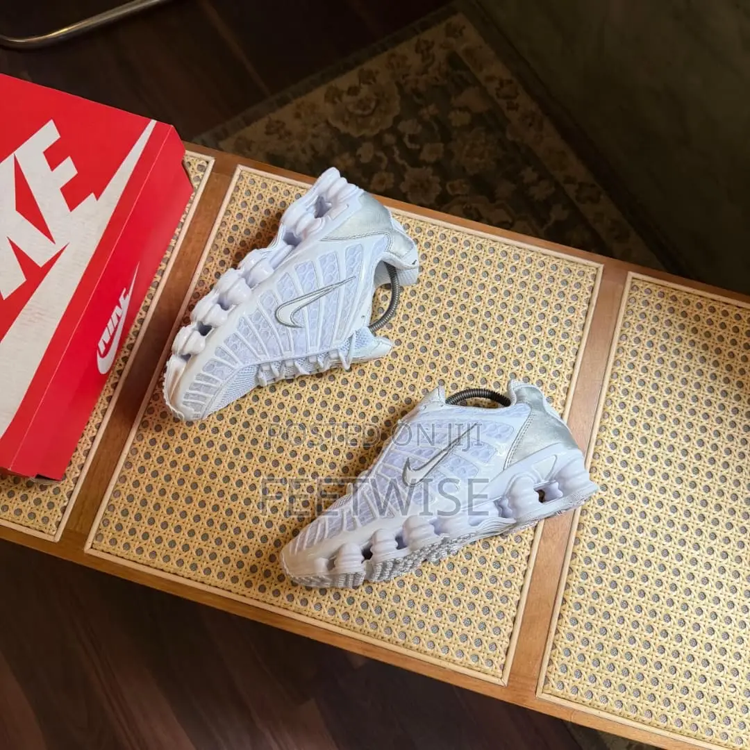 High Quality Luxury Nike Shox Tl Triple White Sneakers in Lagos Island ...