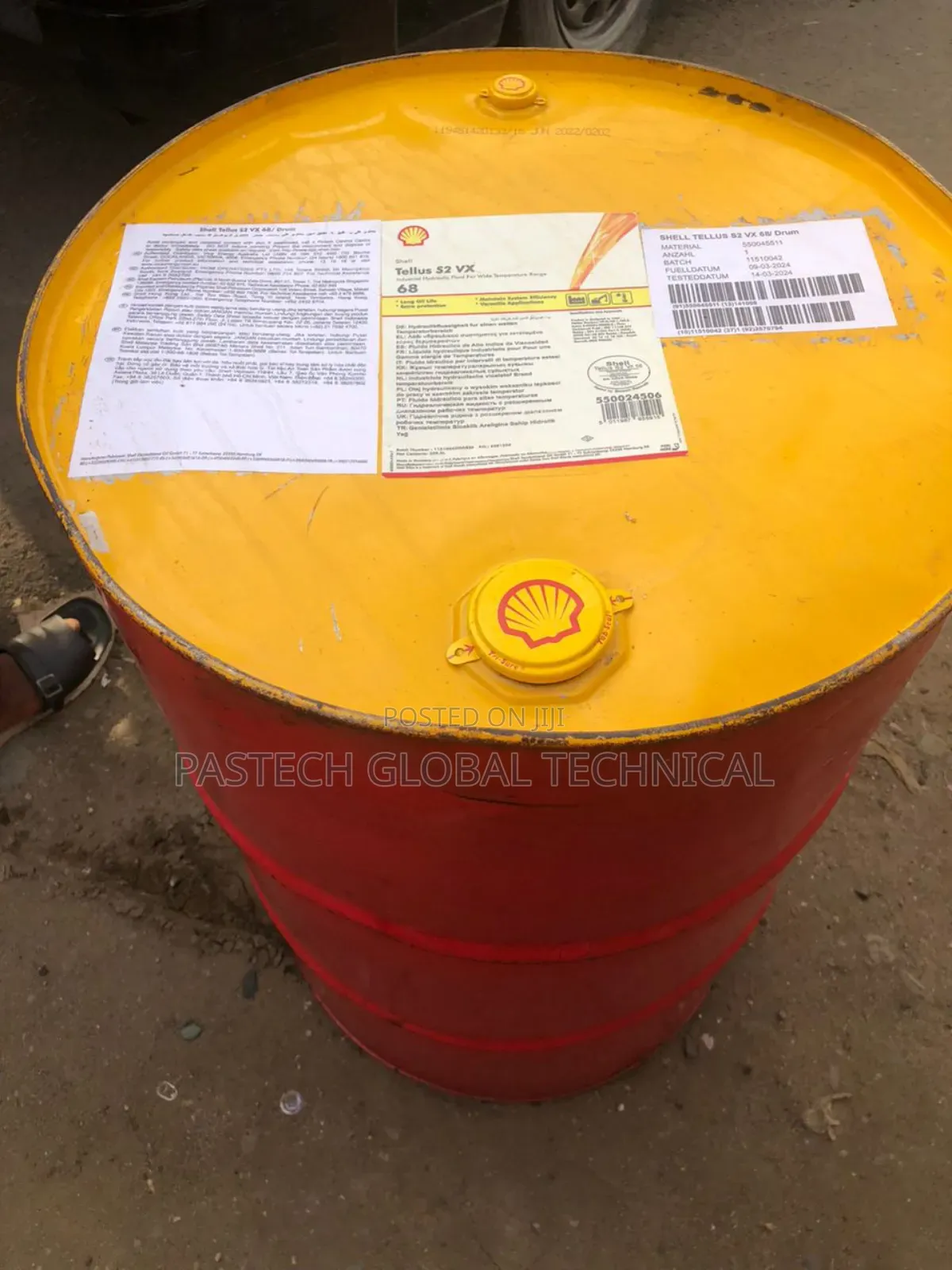 1 Drum of Shell Tellus S2 v 68 Industrial Hydraulic Fluid. for sale ...